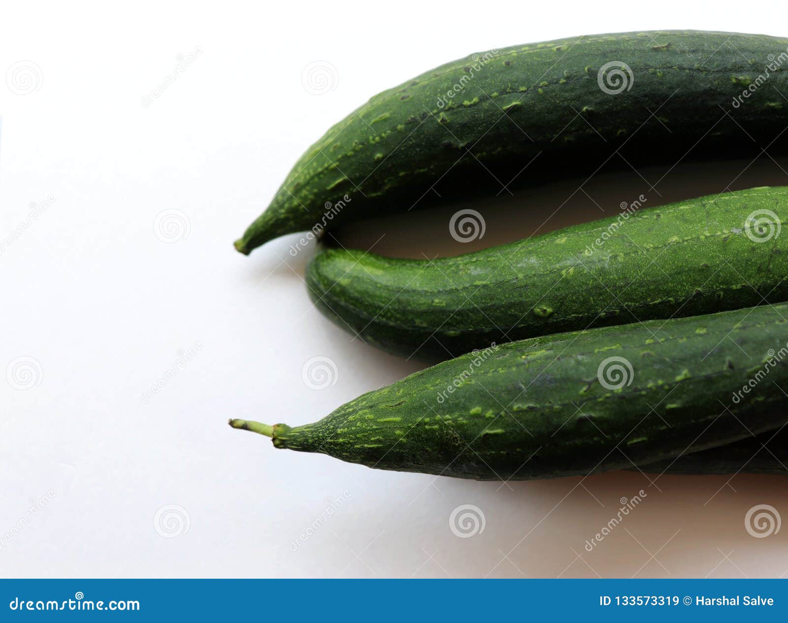 Ridge Gourd Green Vegetable Stock Image - Image of close, cuisine ...