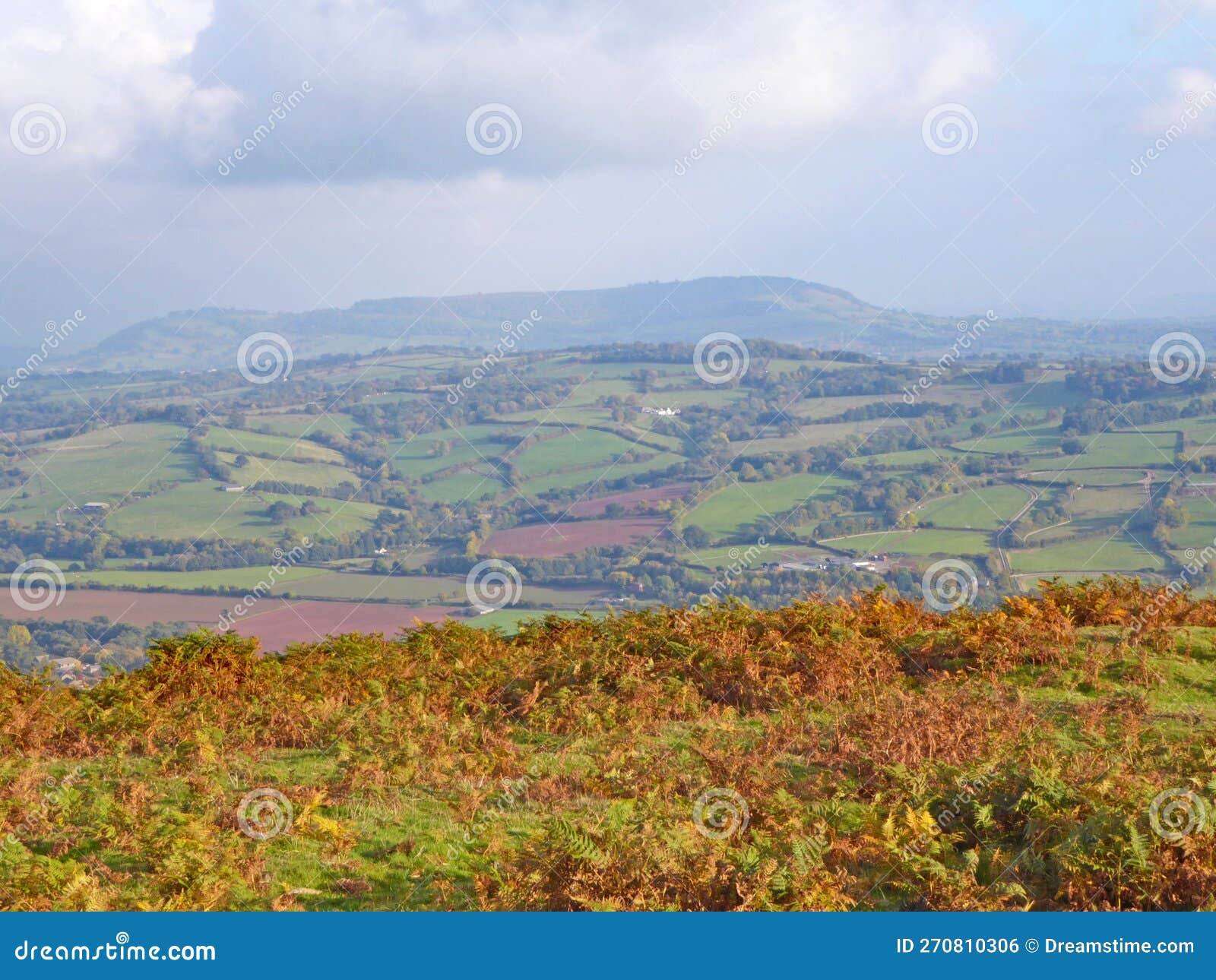 Ridge at Pandy, Wales stock photo. Image of summer, hills - 270810306