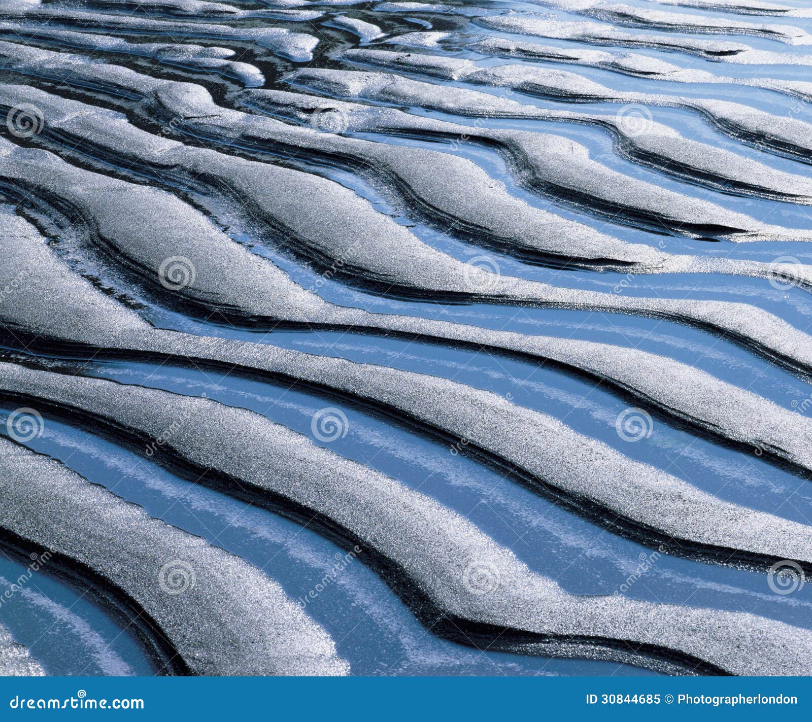 Ridge patterns in sand stock image. Image of landscape - 30844685