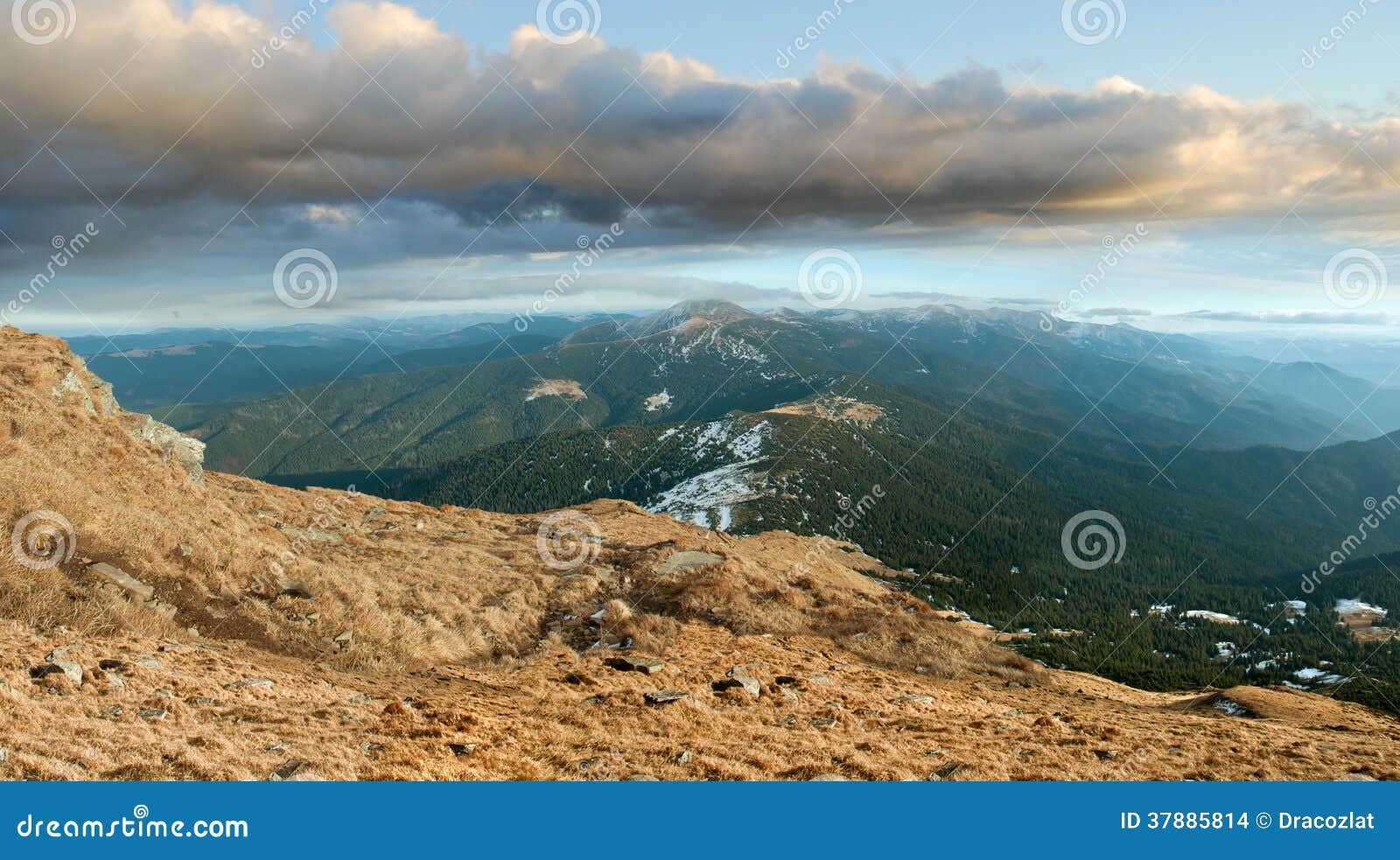 Ridge and the Peak of Mount Goverla Stock Photo - Image of mountain ...