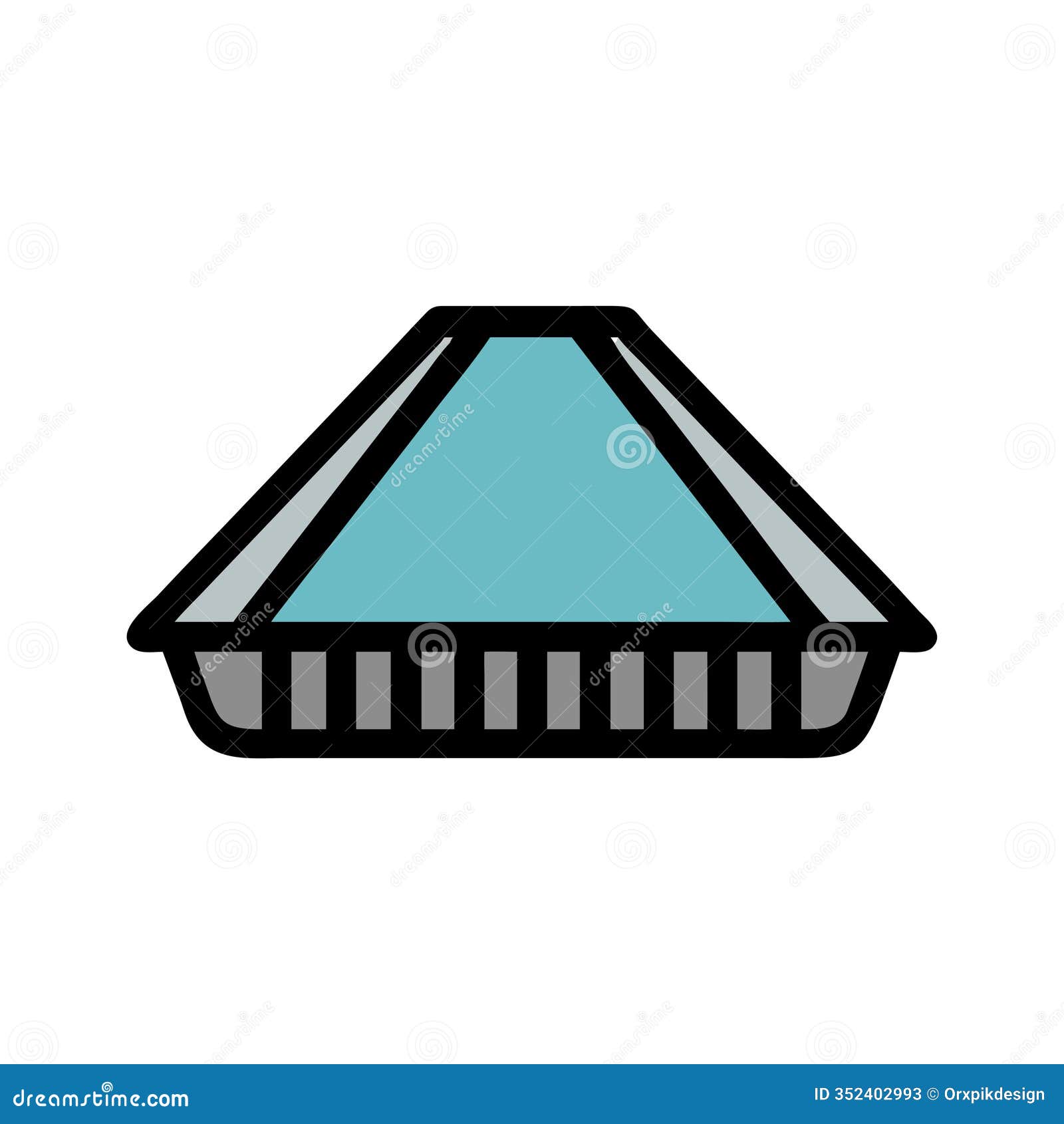 Ridge Vent Icon for Roof Ventilation Stock Illustration - Illustration ...