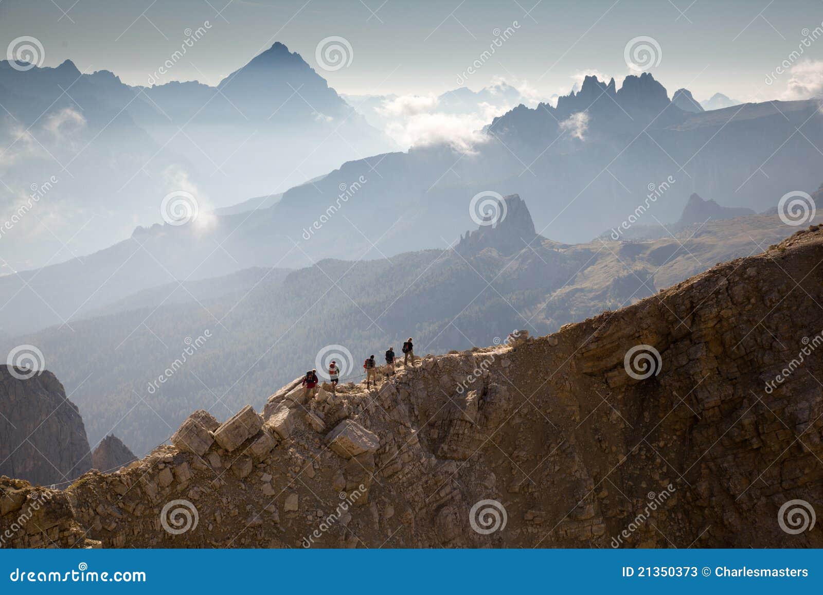 Ridge Walk stock image. Image of hiker, landscape, ridge - 21350373