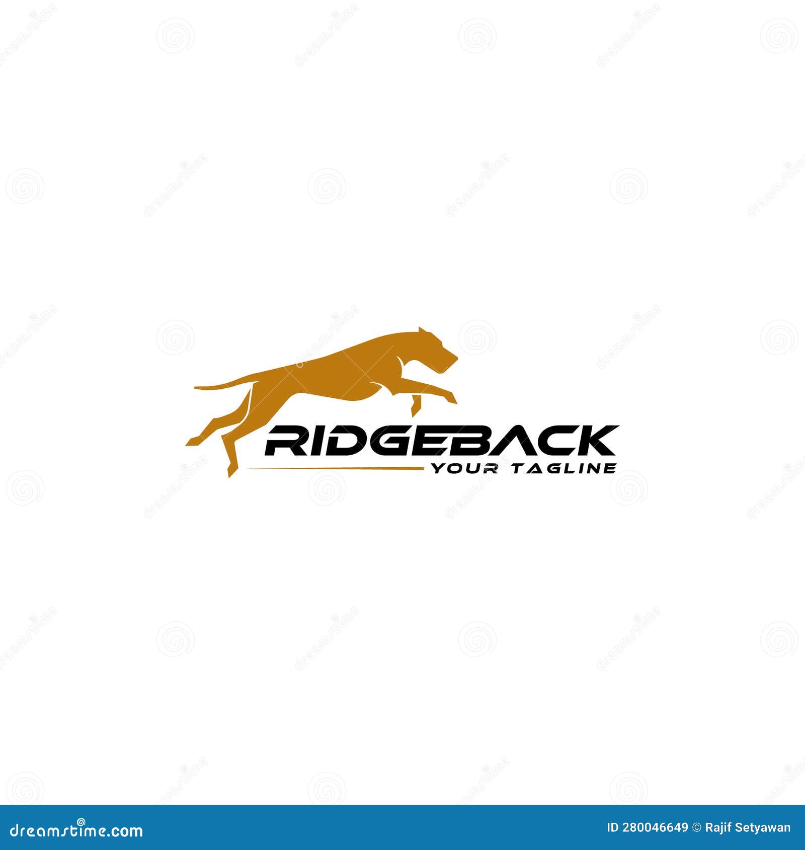 Ridgeback Dog Logo Design Vector Stock Vector - Illustration of icon ...