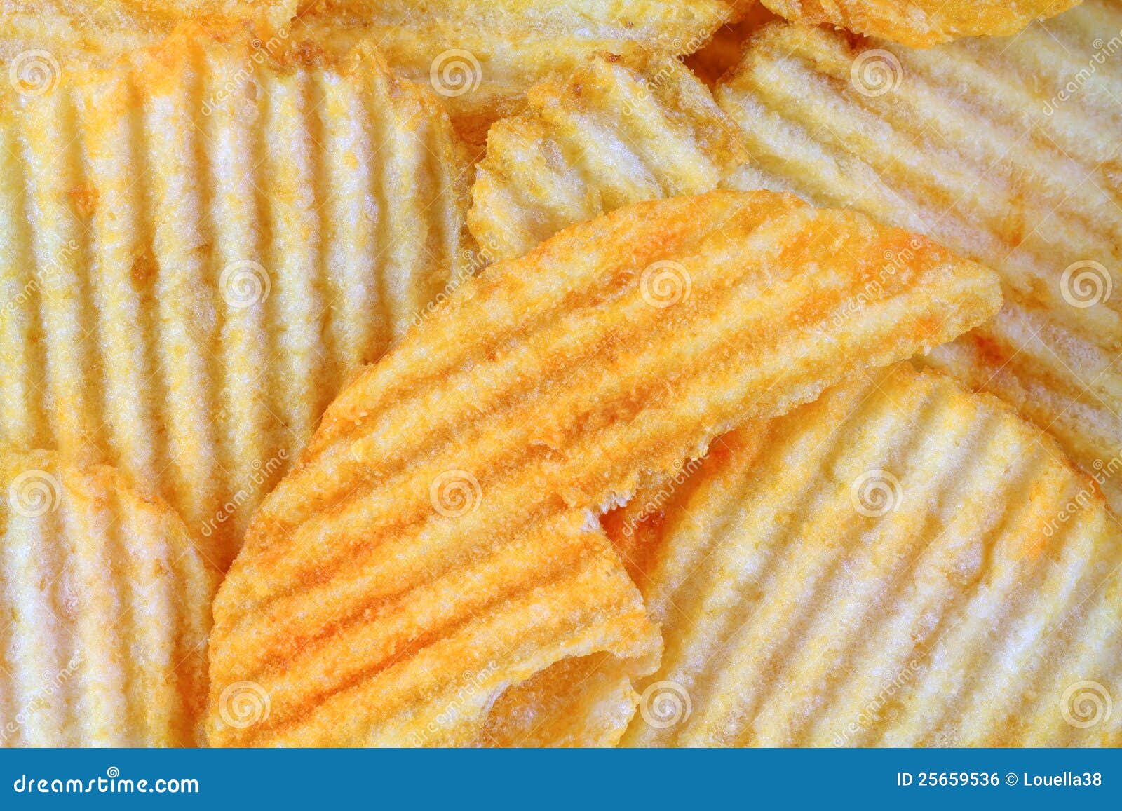 Ridged Cheddar Flavored Potato Chips Stock Photo - Image of snack ...