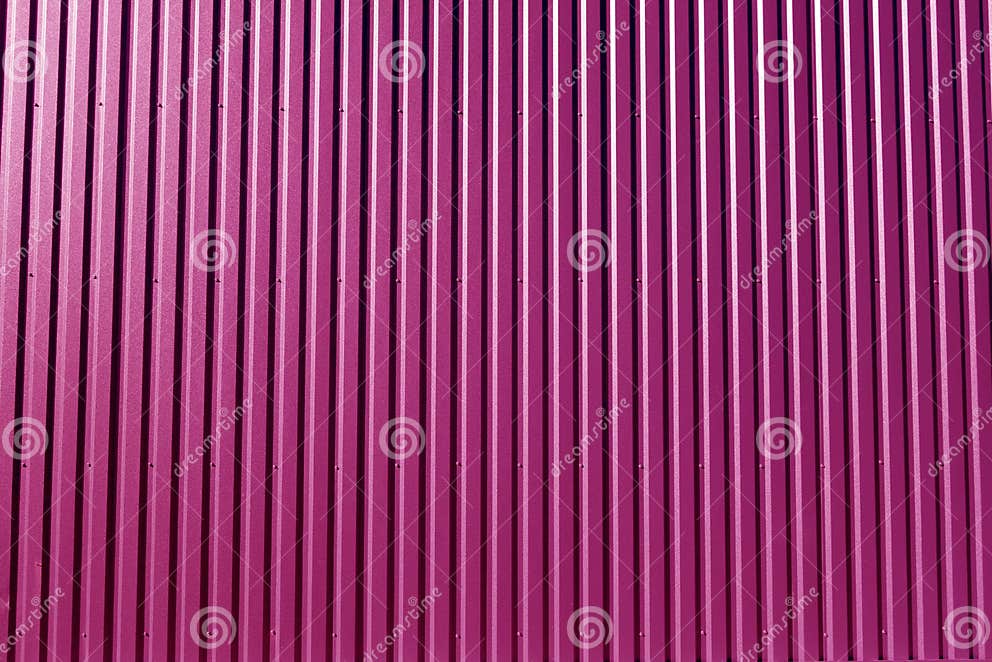 Ridged Pink Metal Wall Background Stock Photo - Image of urban ...