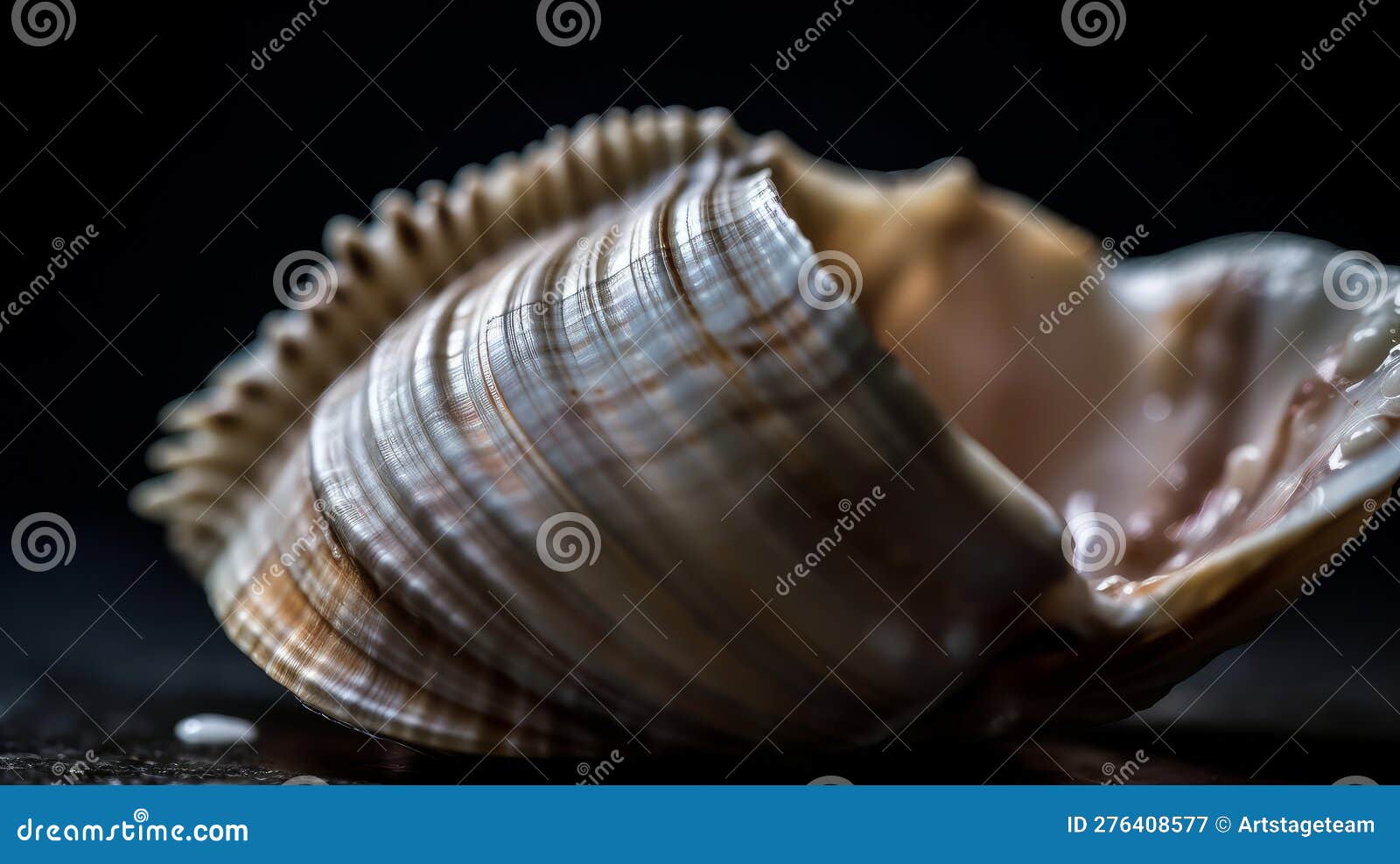 Ridges of Seashell in Hand. AI Generated Stock Image - Image of ...