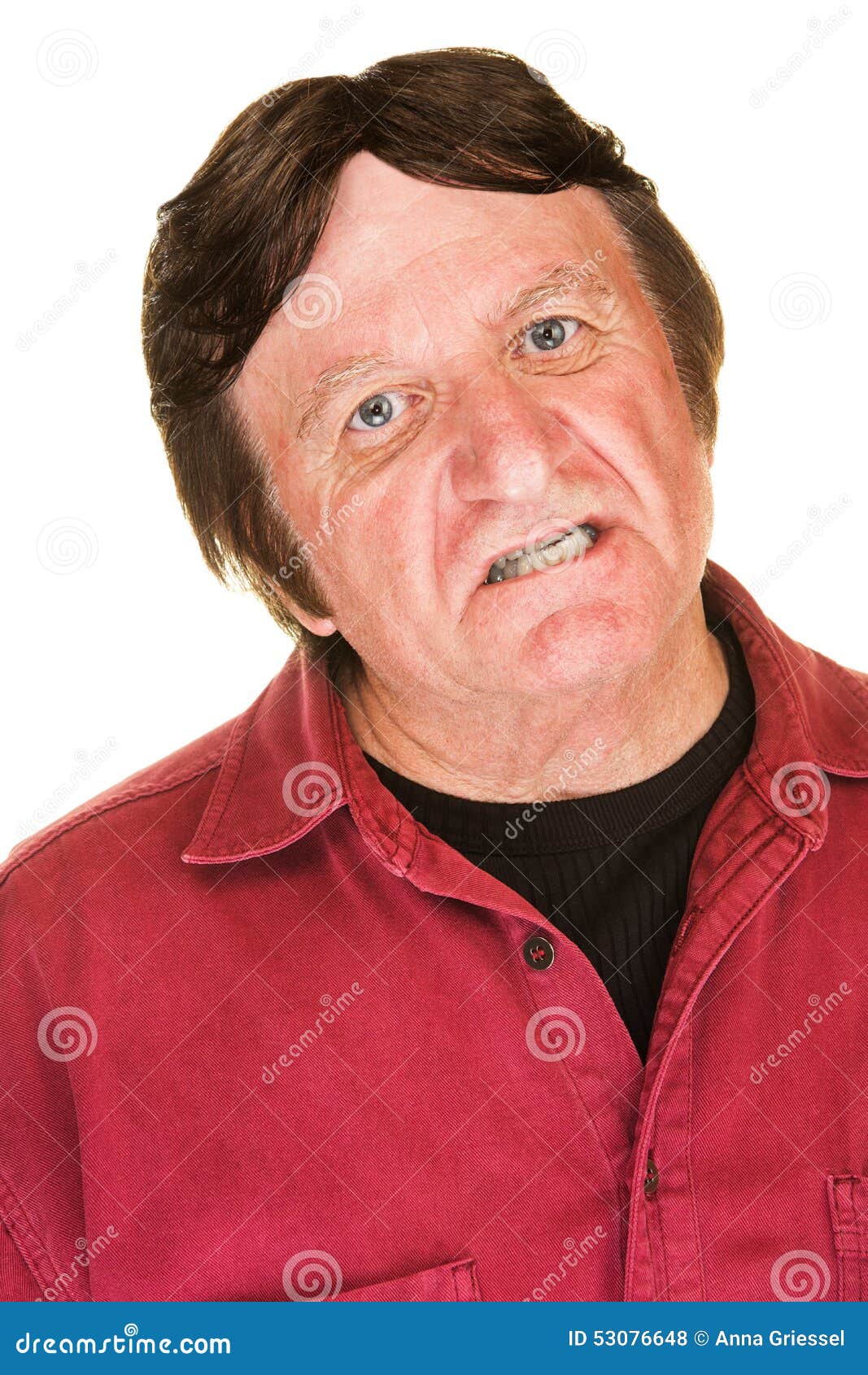 Ridiculing Man Close Up stock photo. Image of close, handsome - 53076648