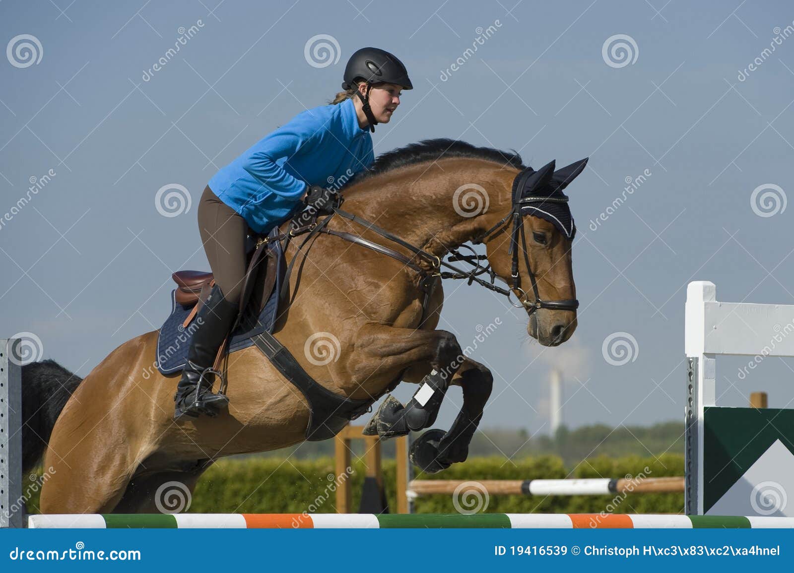 Riding stock image. Image of jumping, jumpinghorse, horseshow - 19416539