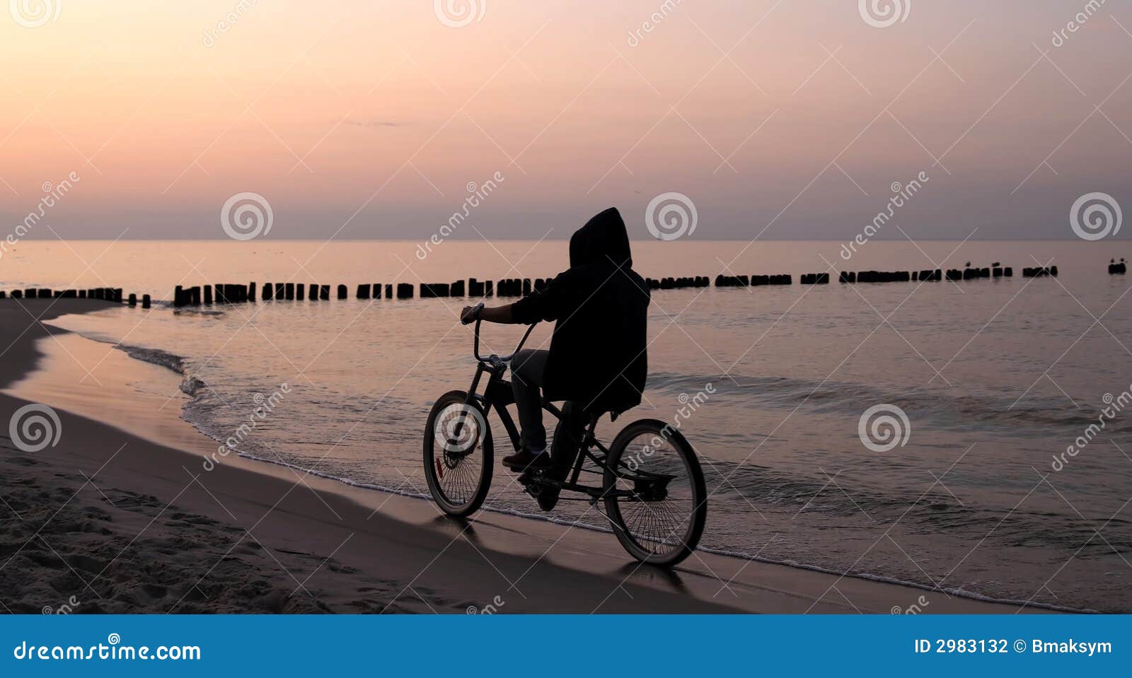 Riding a Bike during Sunrise Stock Photo - Image of landscape, moving ...