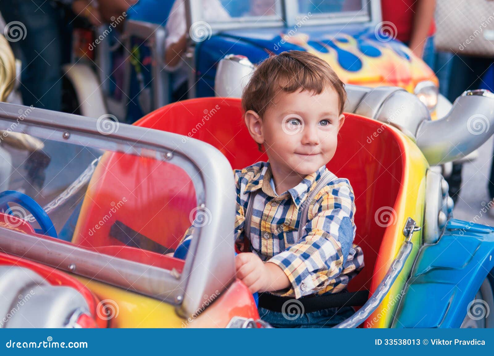 Riding a car stock image. Image of little, lunapark, cute - 33538013
