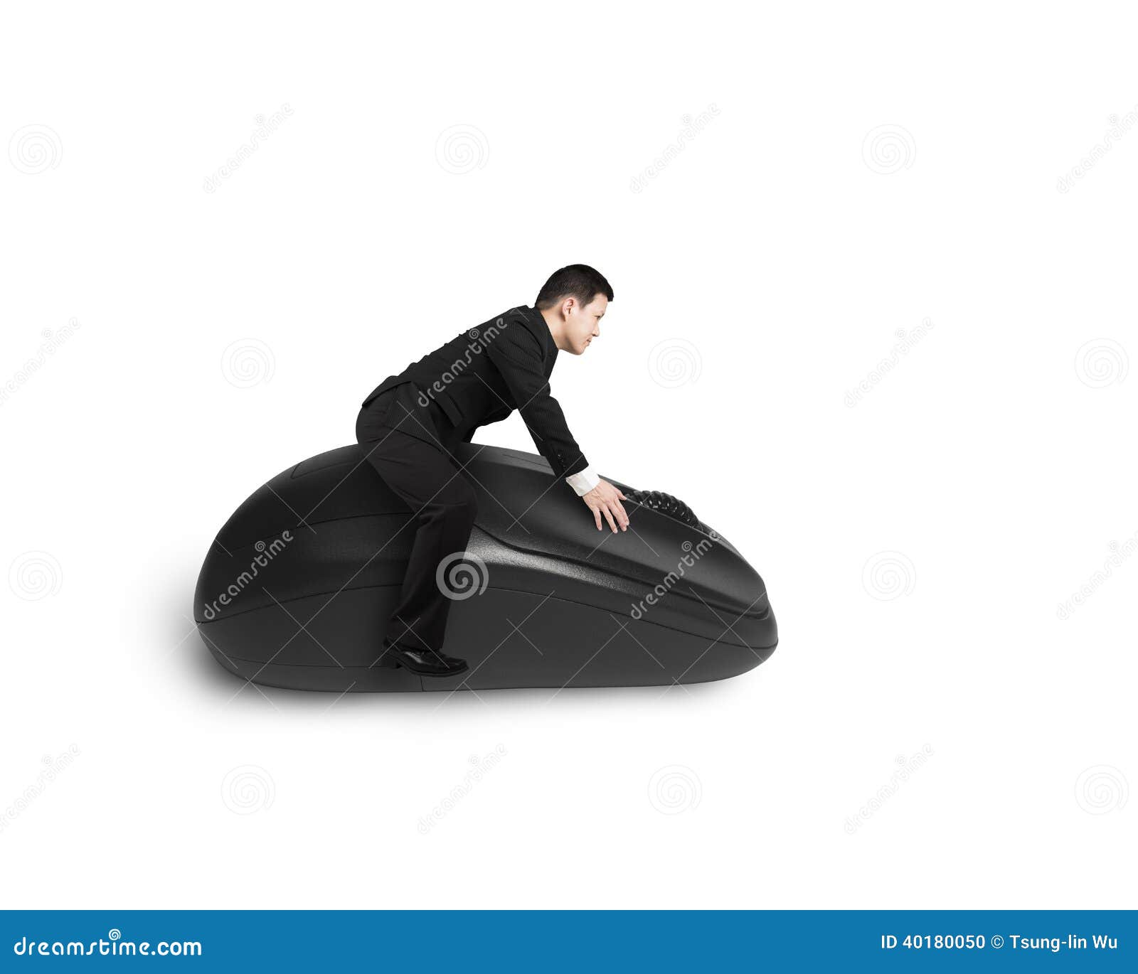 Riding on computer mouse stock photo. Image of equipment - 40180050