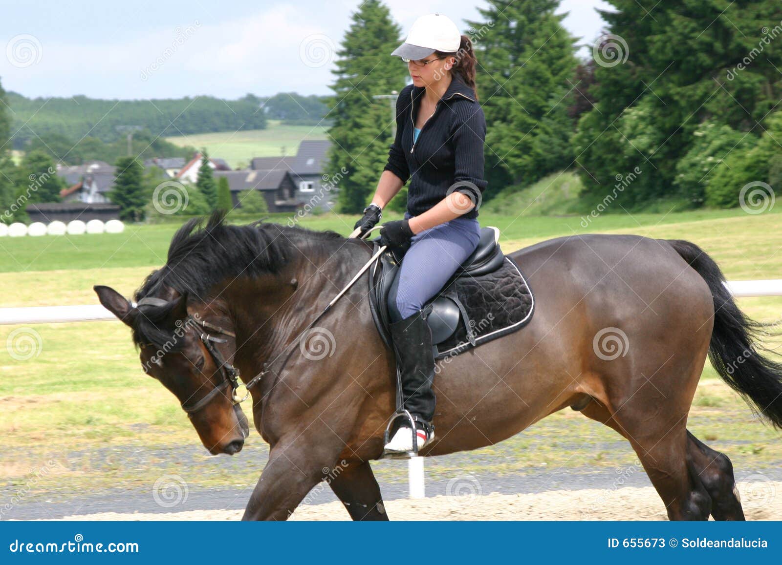 Riding Girl stock image. Image of nature, imaginor, outdoors - 655673