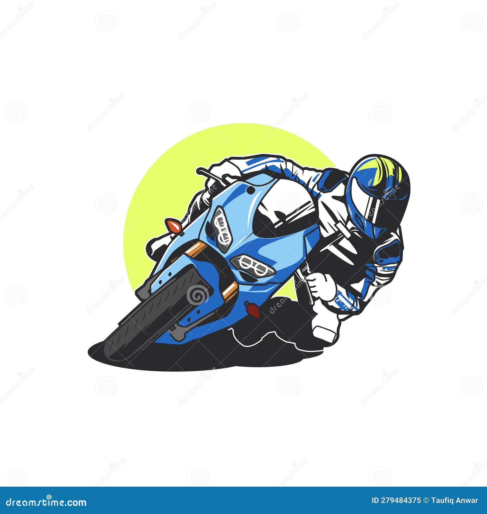 Riding Motorcycle Vector Illustration Design Stock Vector ...