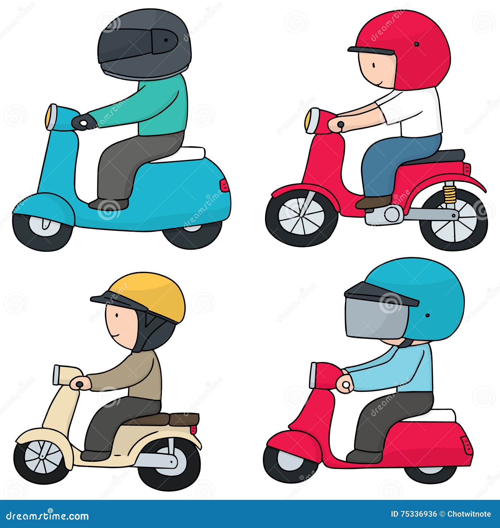 Riding motorcycle stock vector. Illustration of race - 75336936