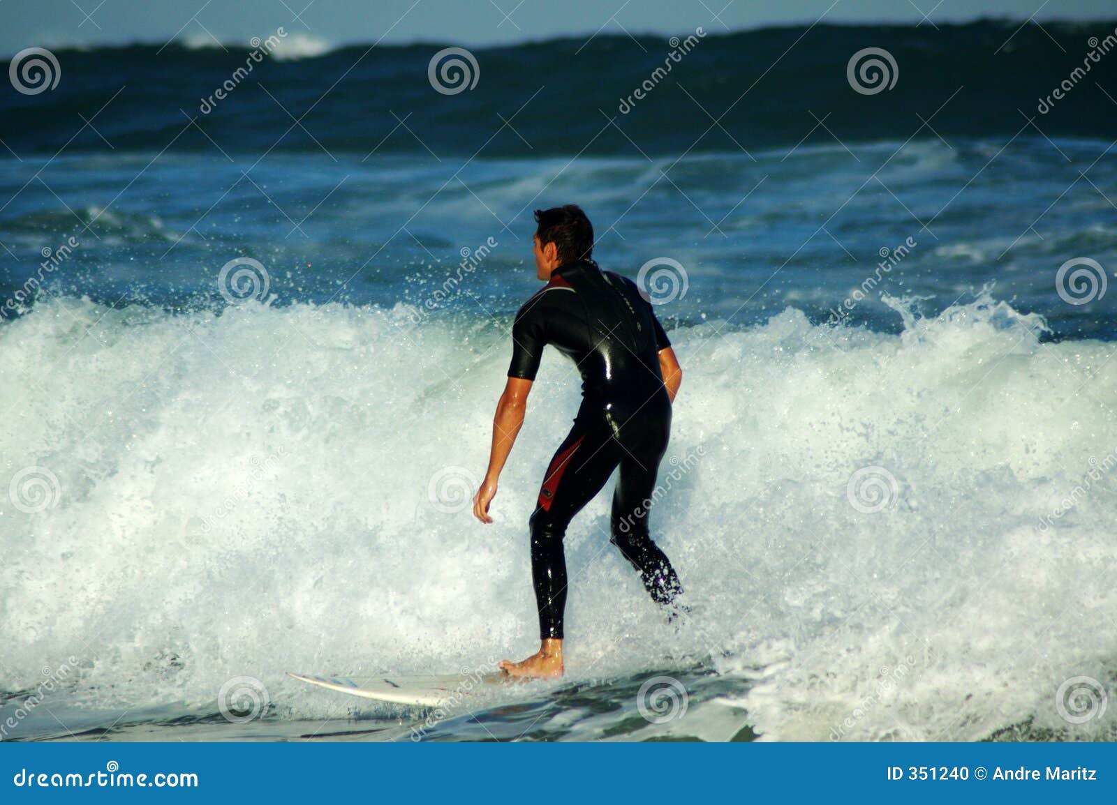 Riding out the wave stock photo. Image of ocean, surf, surfing - 351240
