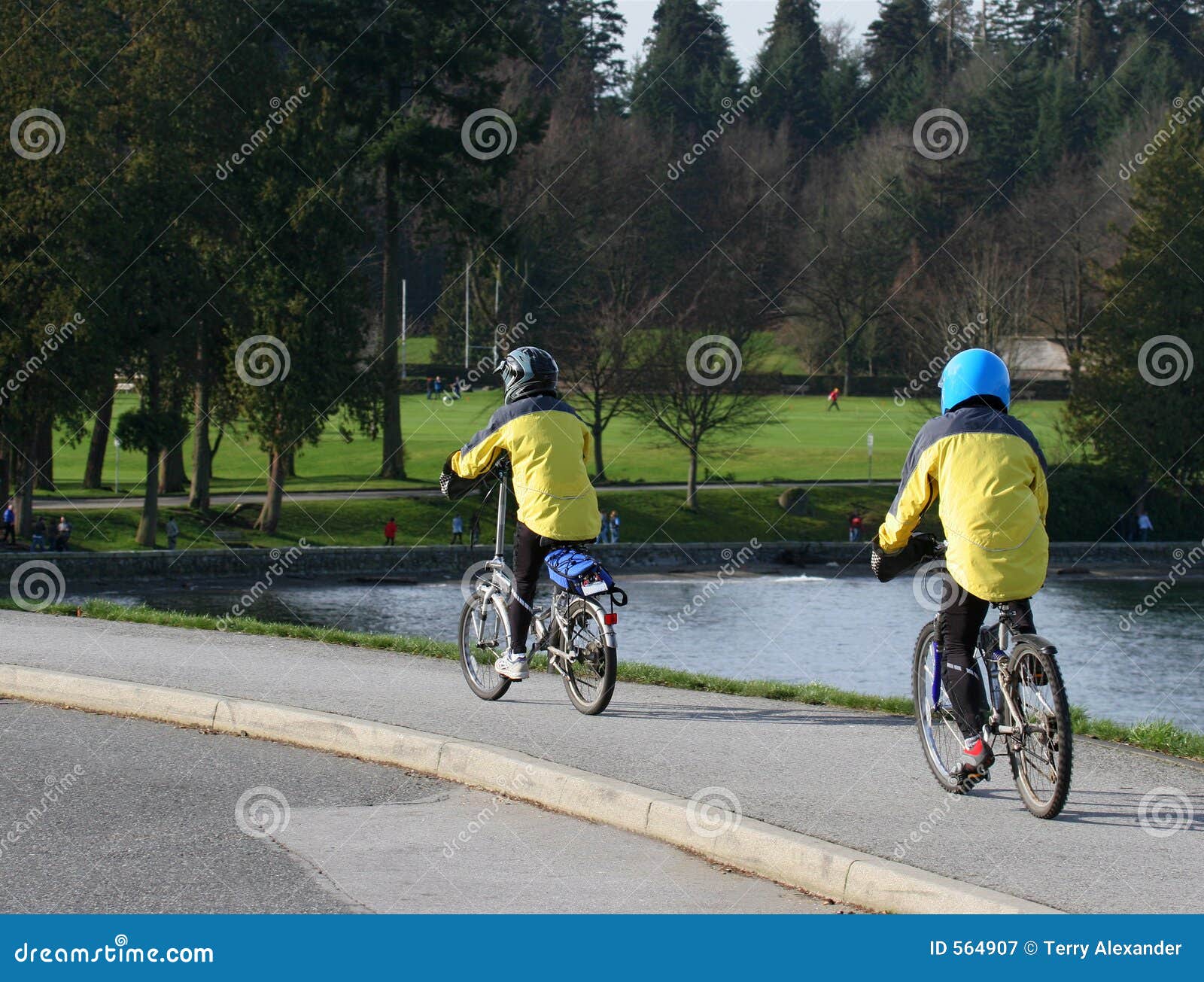 Riding the wall stock image. Image of healthy, active, bicycles - 564907