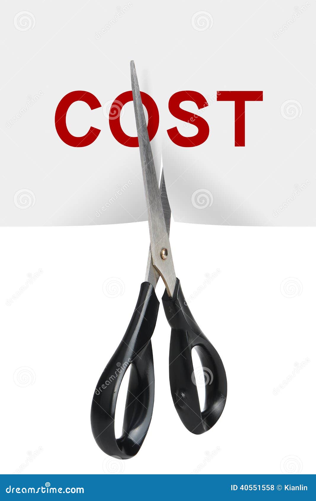 Riduzione dei costi fotografia stock. Immagine di acquisto - 40551558