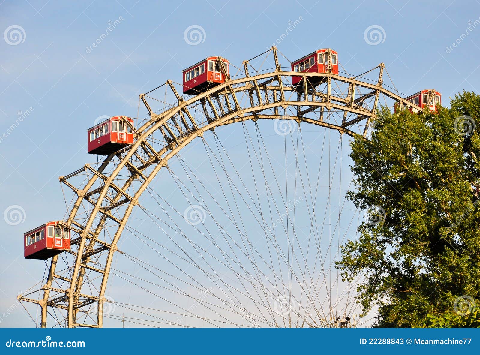 The Riesenrad in Vienna-giant Ferris Wheel Stock Image - Image of ...