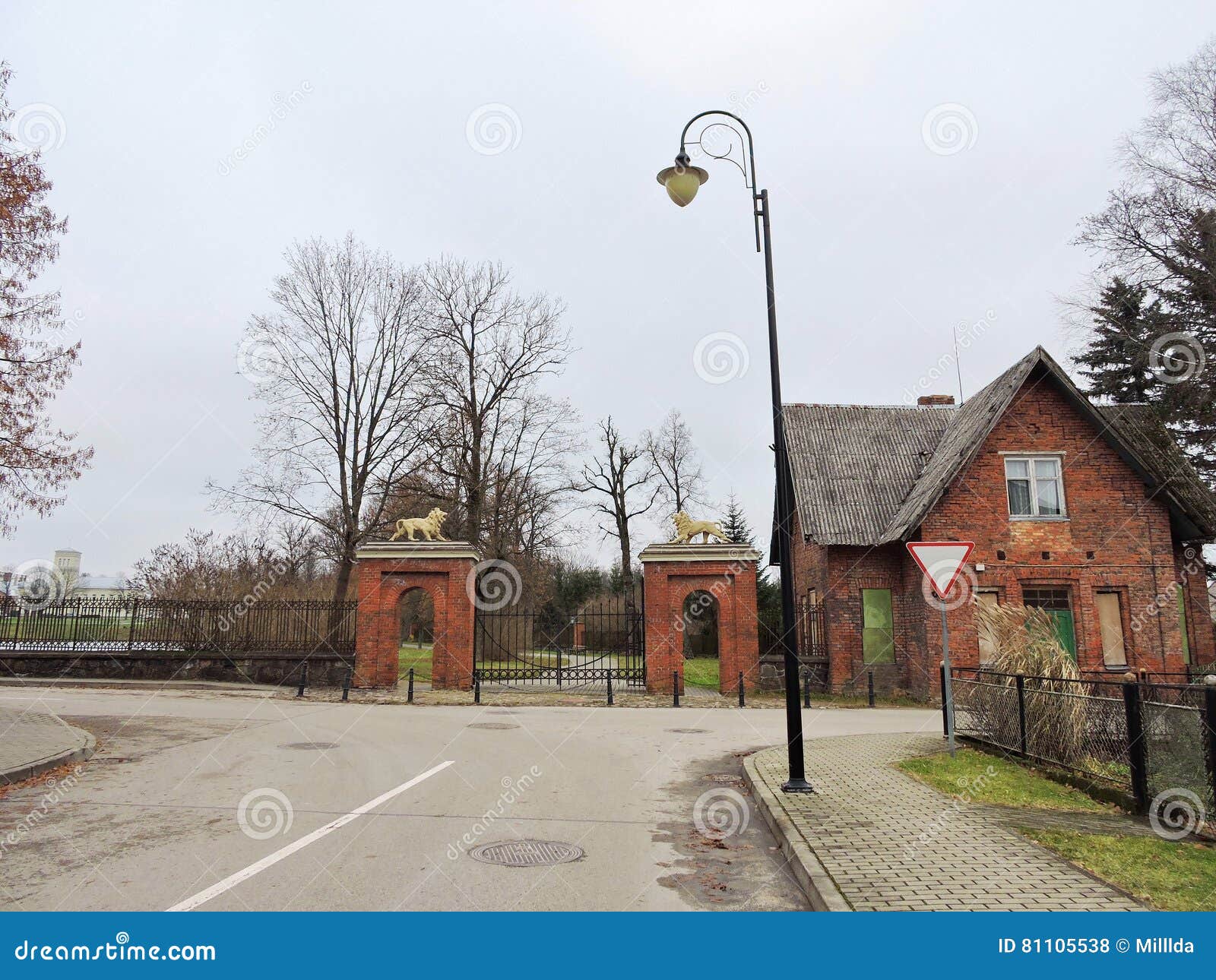 Rietavas town, Lithuania stock photo. Image of artistic - 81105538