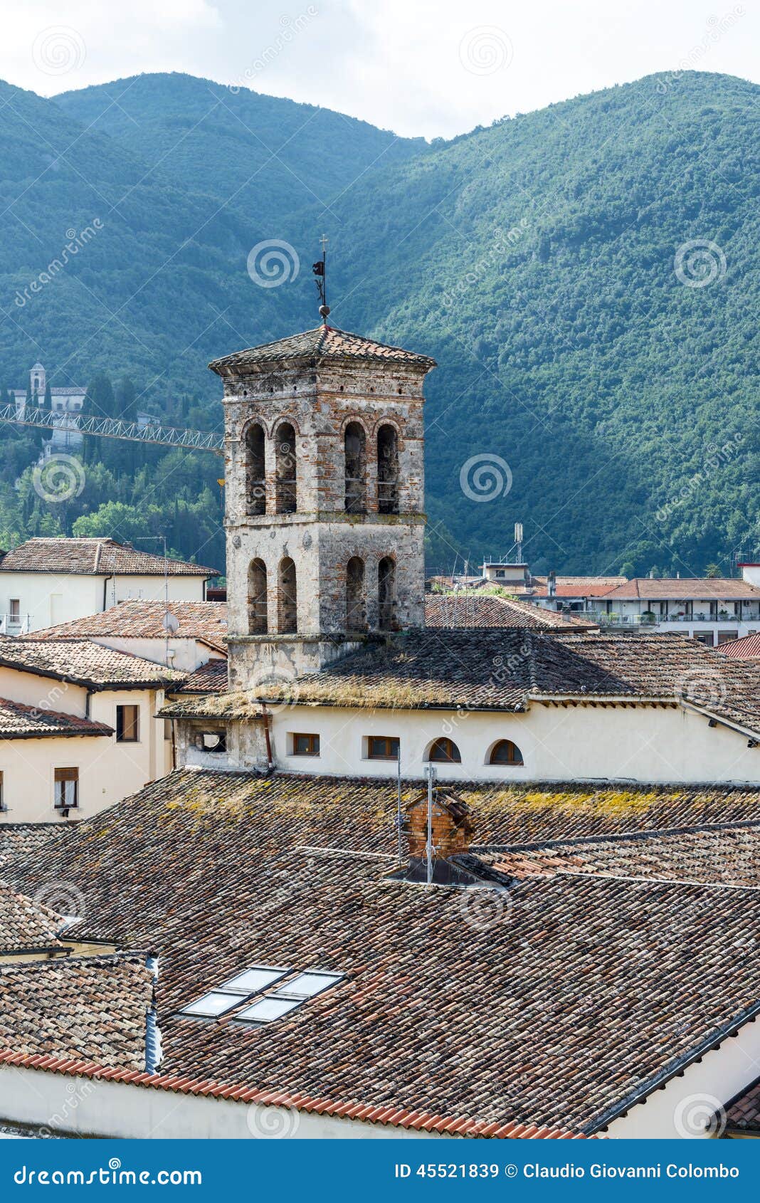 Rieti (Italy) stock image. Image of valley, roof, exterior - 45521839