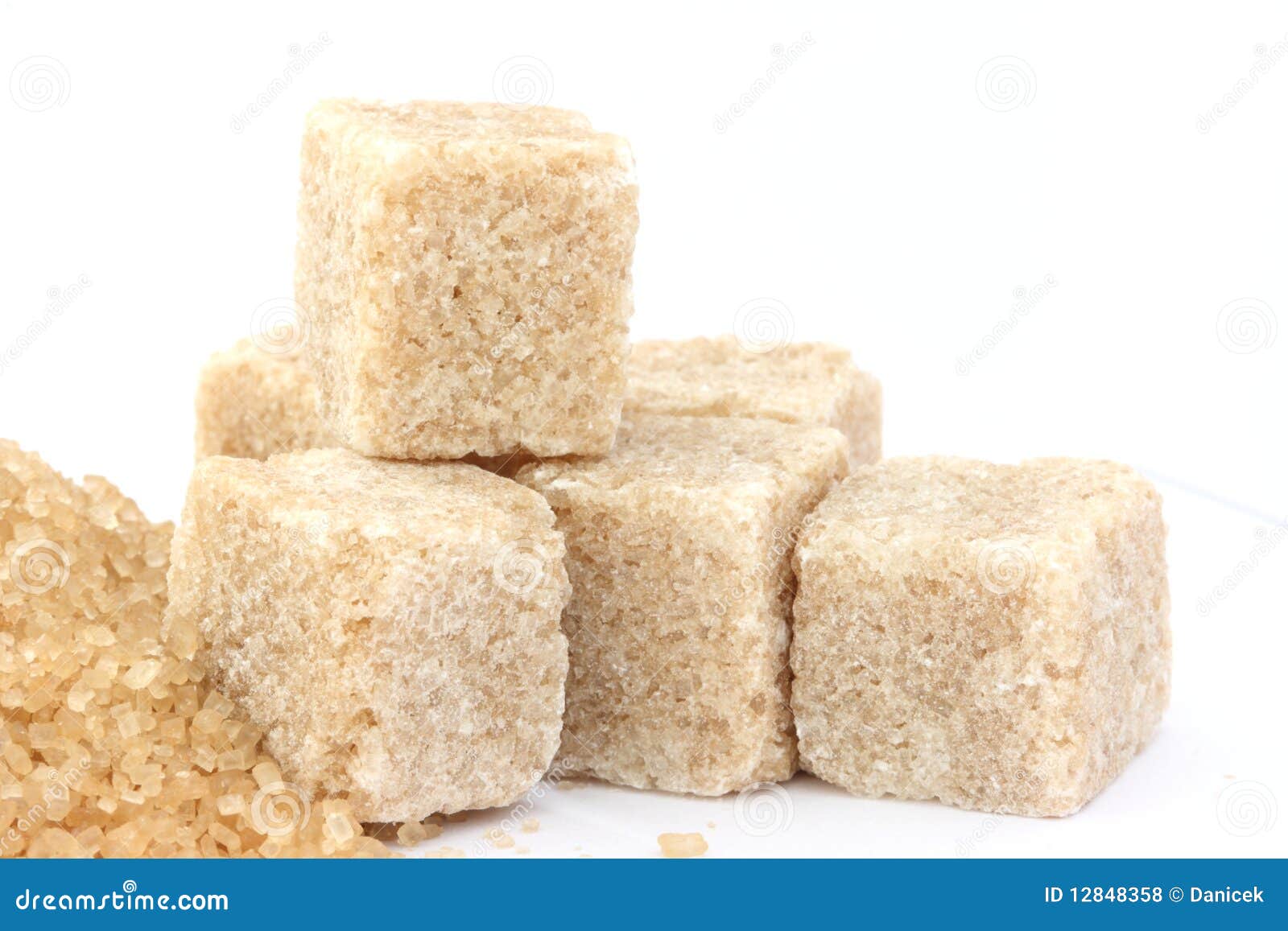 Rietsuiker stock foto. Image of bruin, kubussen, partij - 12848358