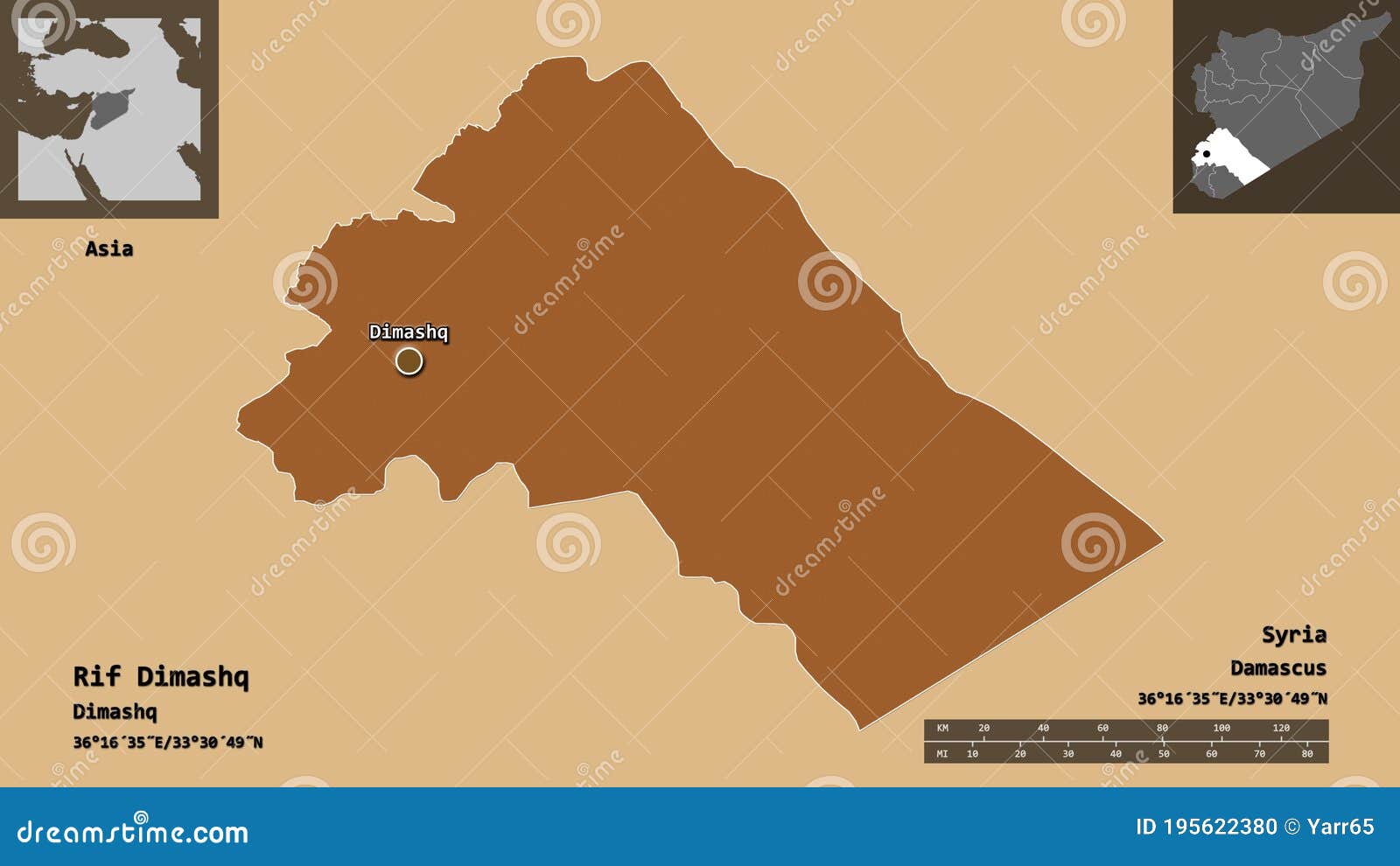 Rif Dimashq, Province of Syria,. Previews. Pattern Stock Illustration ...