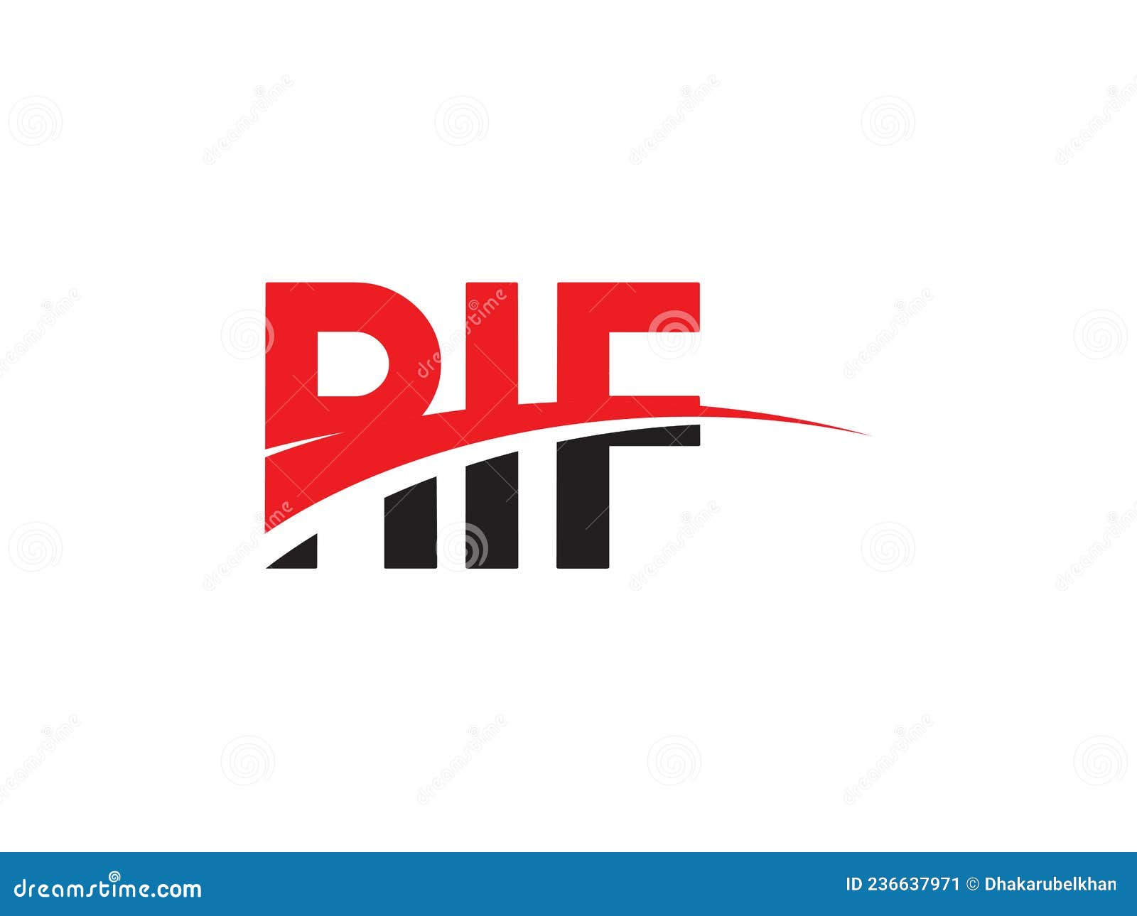 RIF Letter Initial Logo Design Vector Illustration Stock Illustration ...