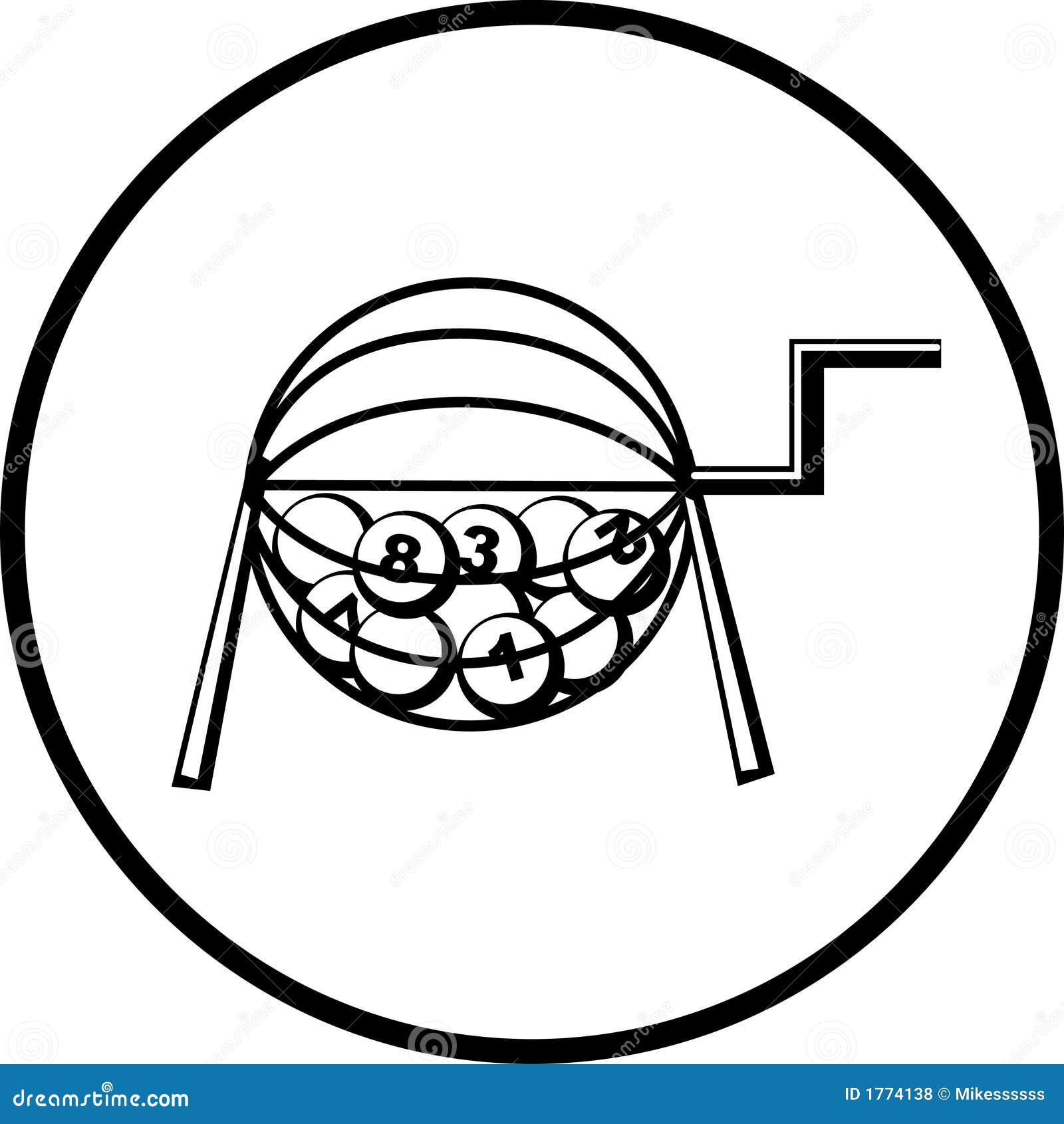 Rifa ilustración del vector. Ilustración de fondo, alambre - 1774138