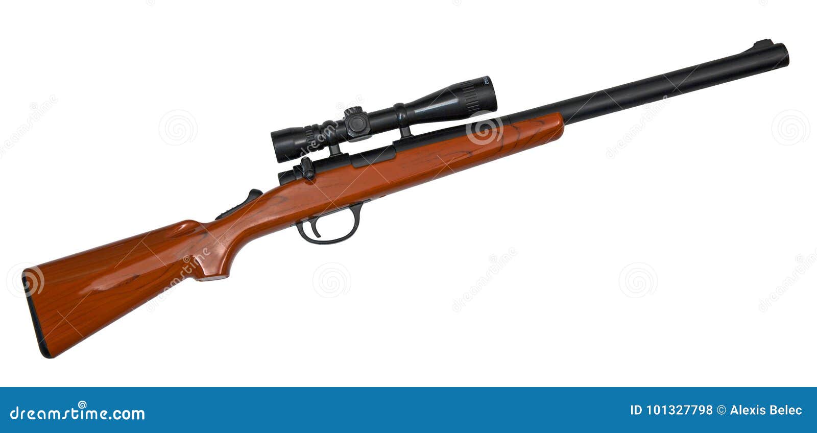 Riffle with scope stock photo. Image of metal, background - 101327798