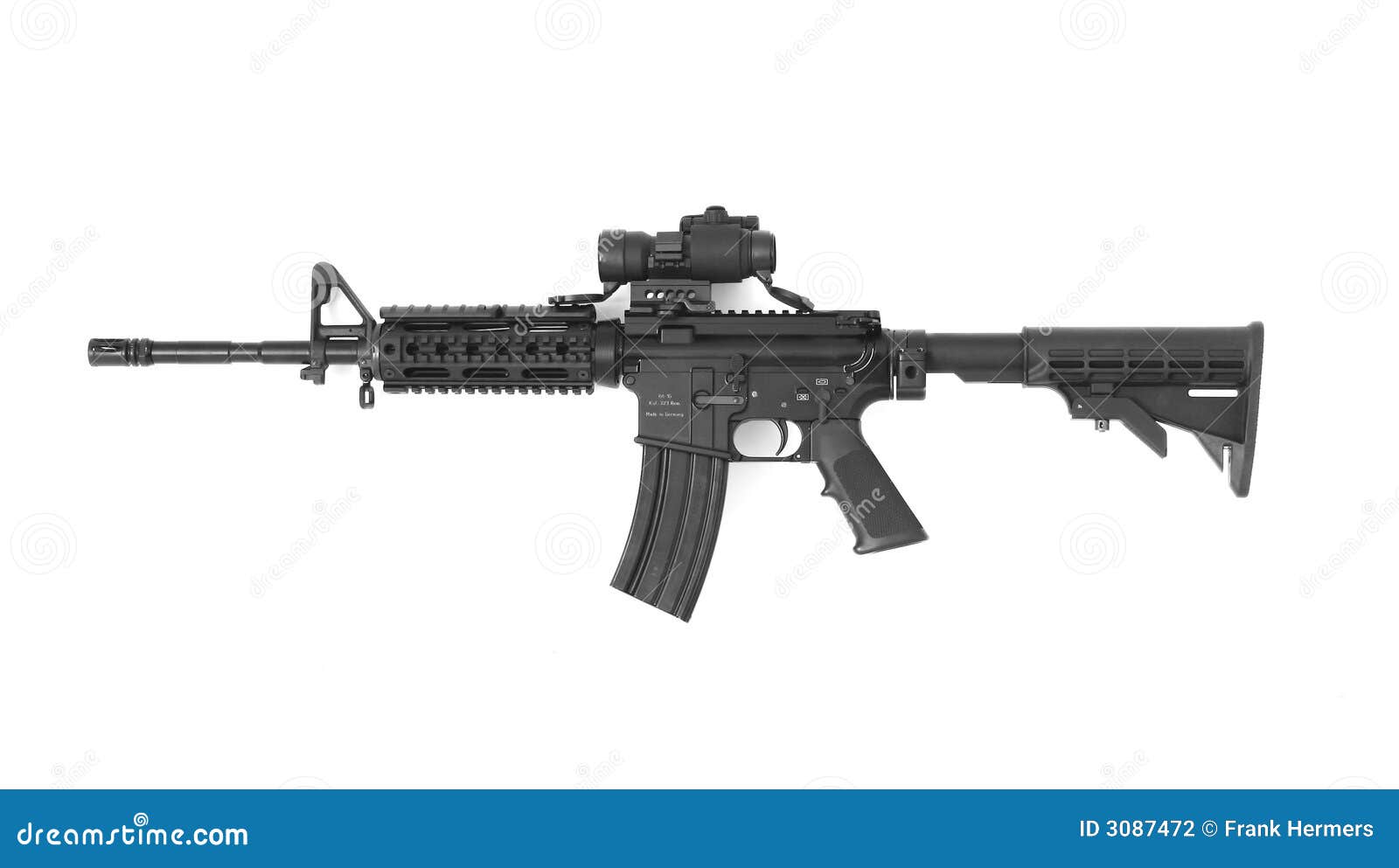 Rifle stock photo. Image of shot, caliber, weaponban, military - 3087472