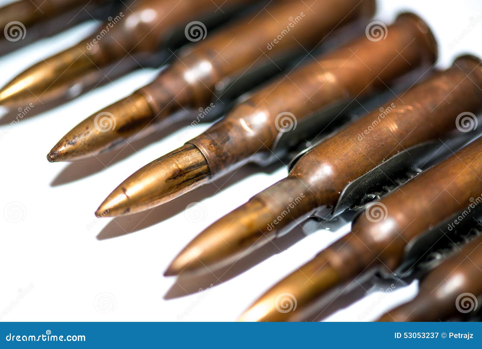 Rifle ammunition belt stock image. Image of defense, ak47 - 53053237