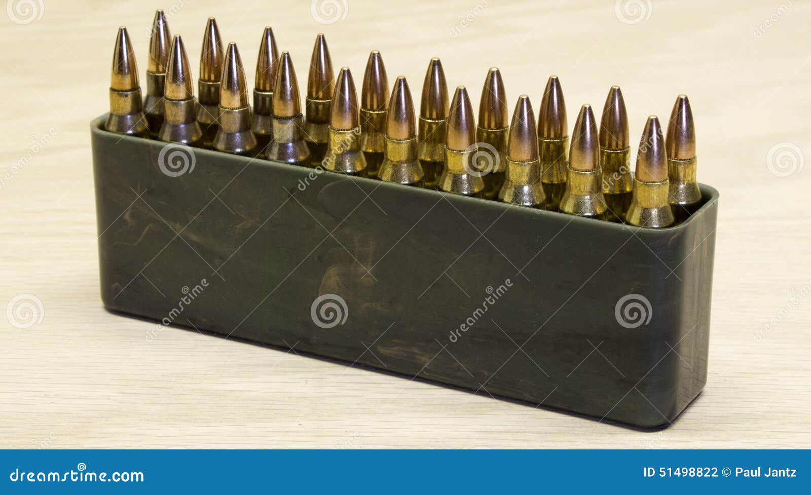 Rifle ammunition stock photo. Image of case, plastic - 51498822