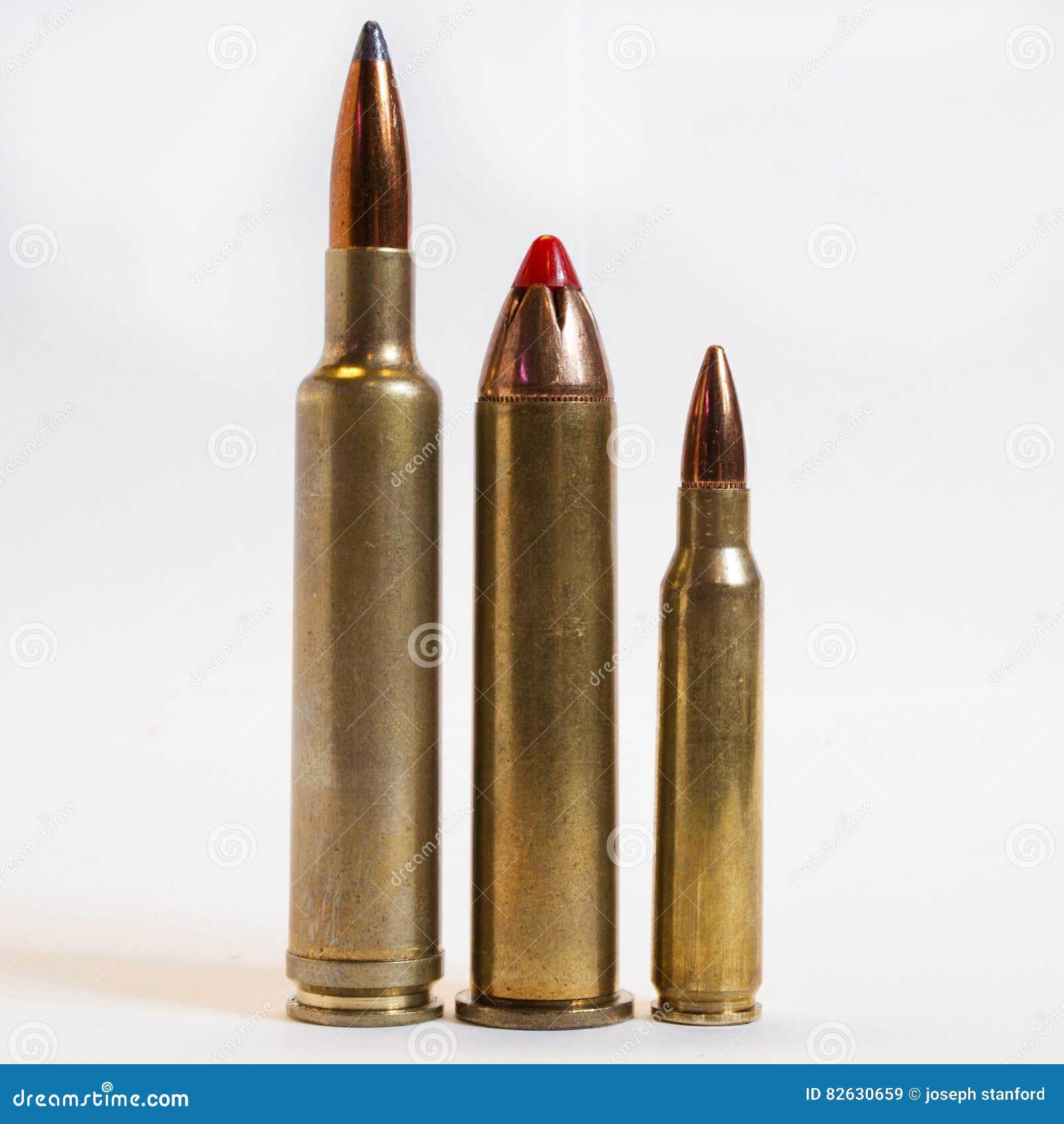 Rifle Ammunition stock image. Image of shooting, brass - 82630659