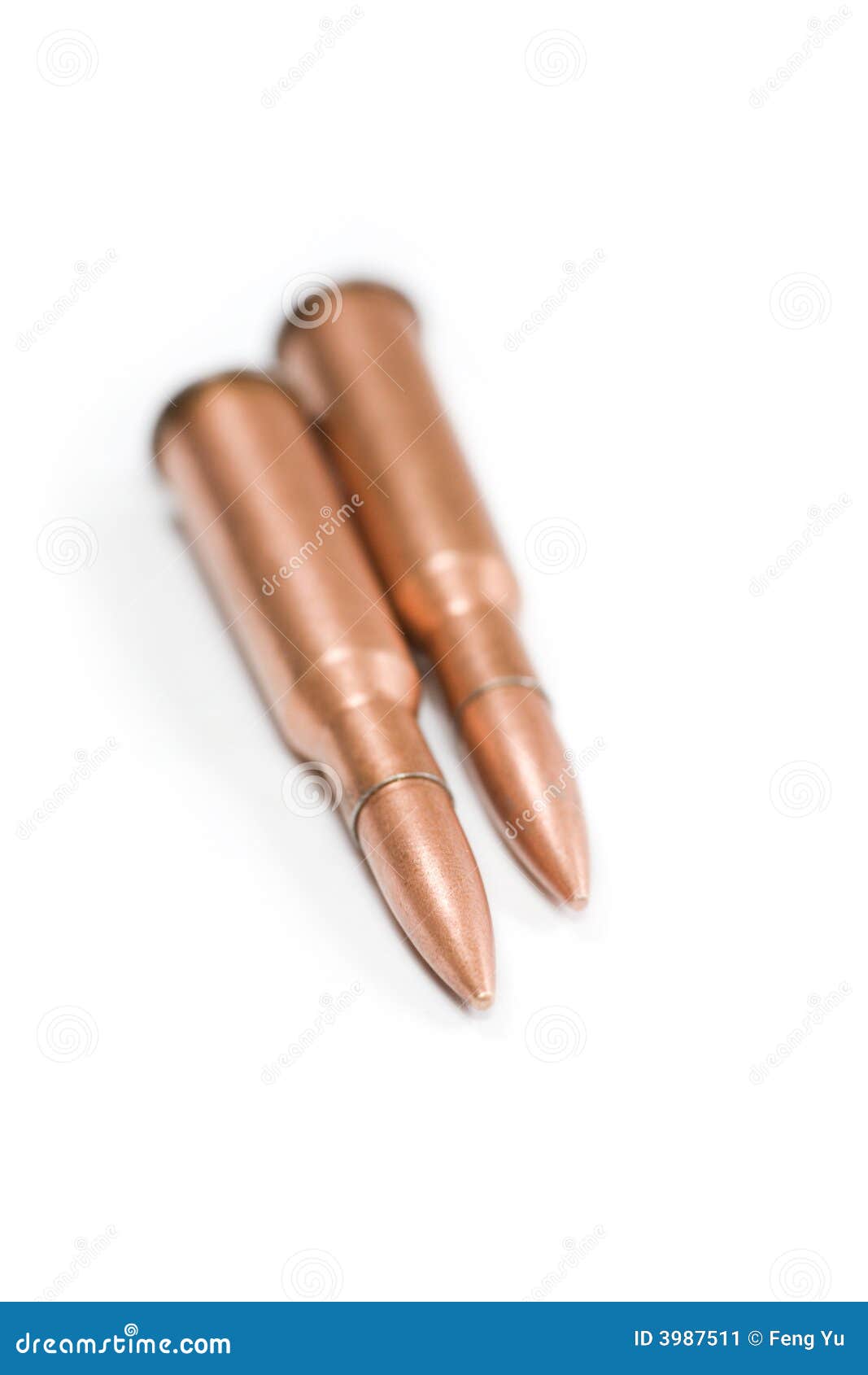 Rifle Bullet Shell Casings On White Background Royalty-Free Stock Image ...