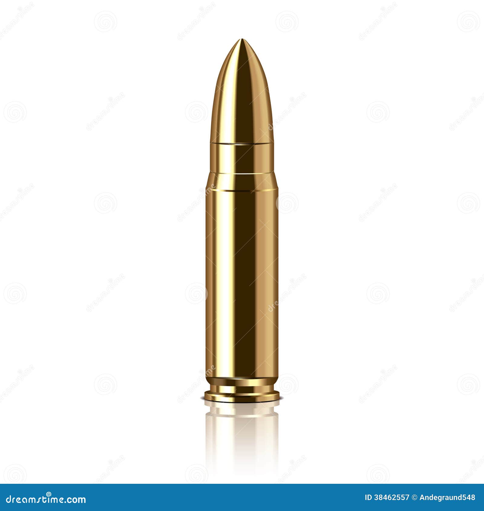 Rifle Bullet Vector Illustration Stock Vector - Illustration of icon ...