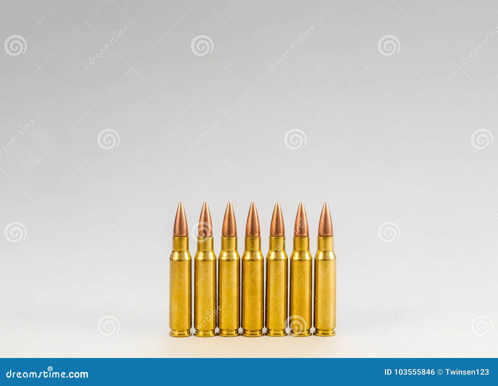 Bullets .223 Brass 5.56 Caliber Ammo Loaded Magazine For AR 15 Rifle ...