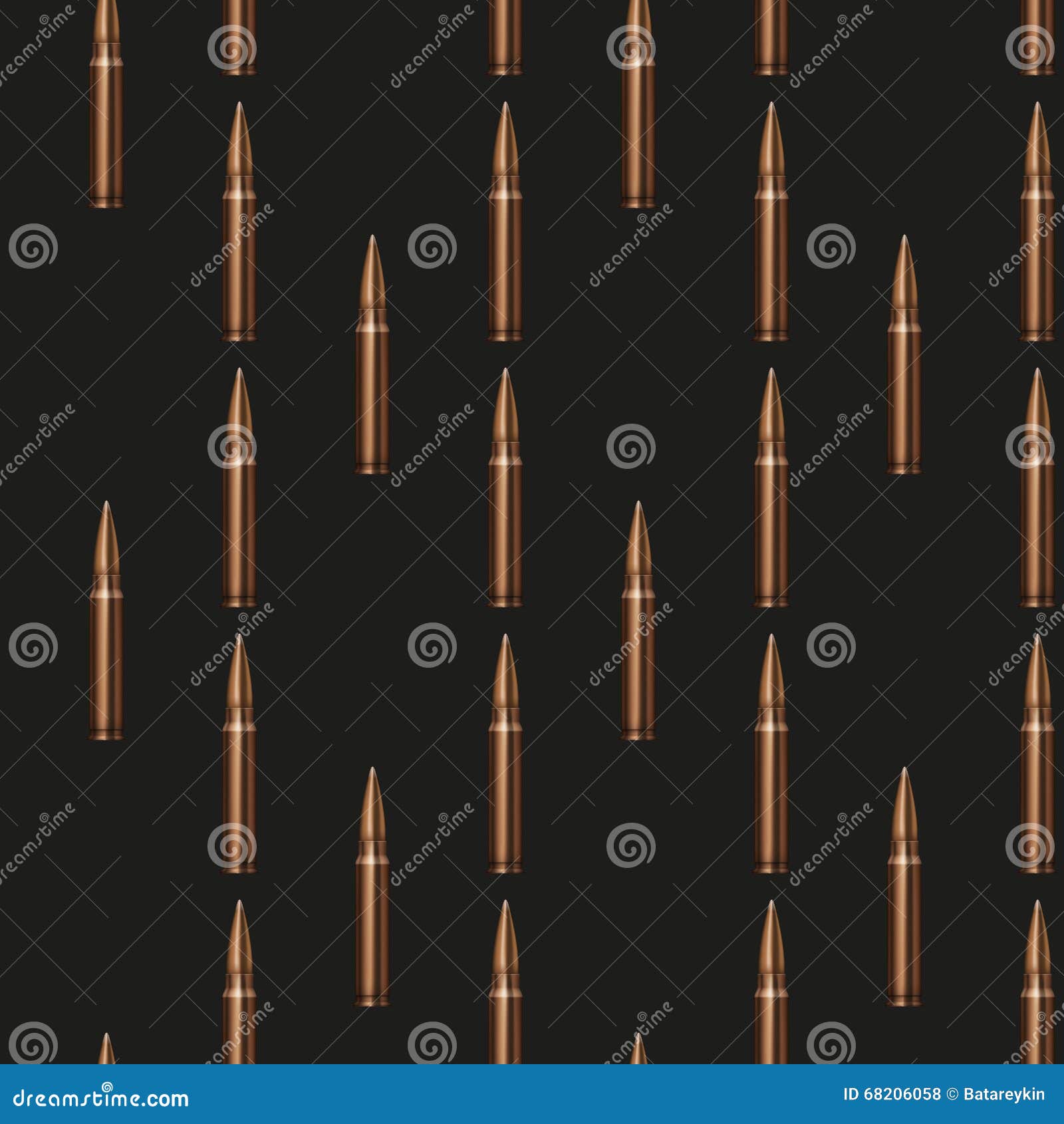 Rifle Bullets Pattern Background Stock Illustration - Illustration of ...