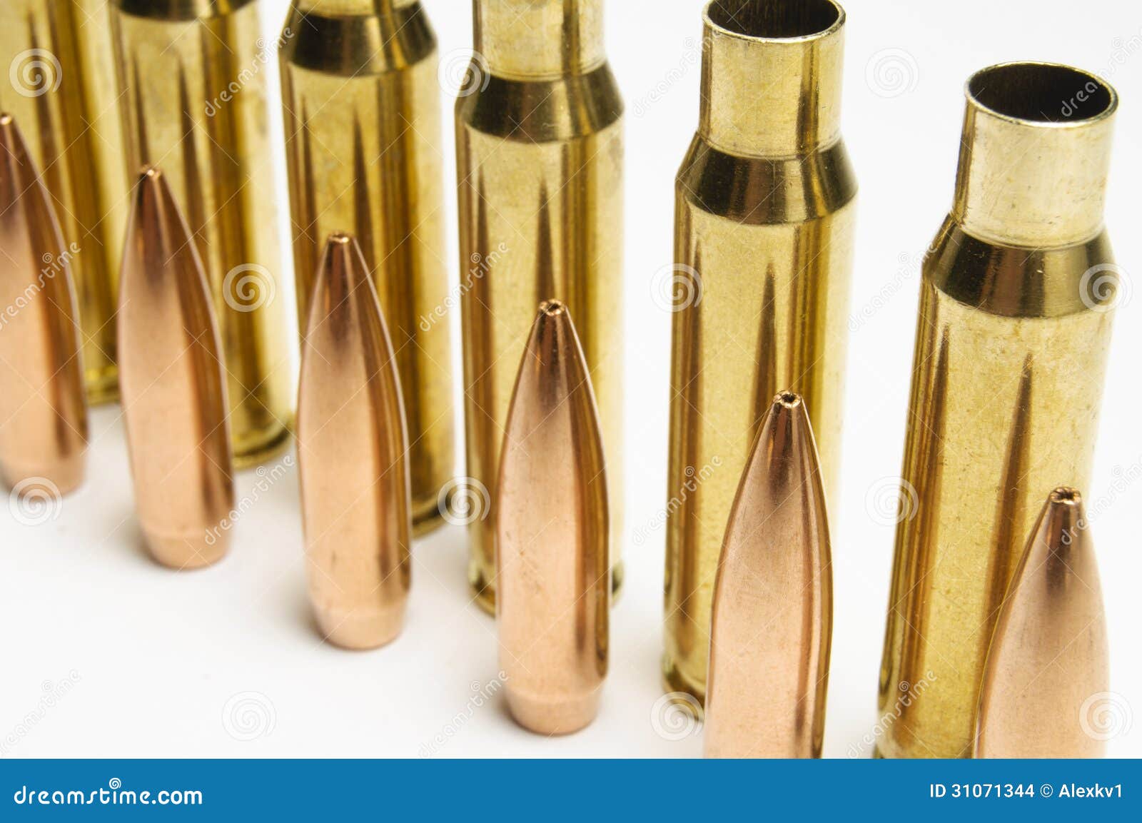 Rifle bullets separated stock photo. Image of armed, hunt - 31071344