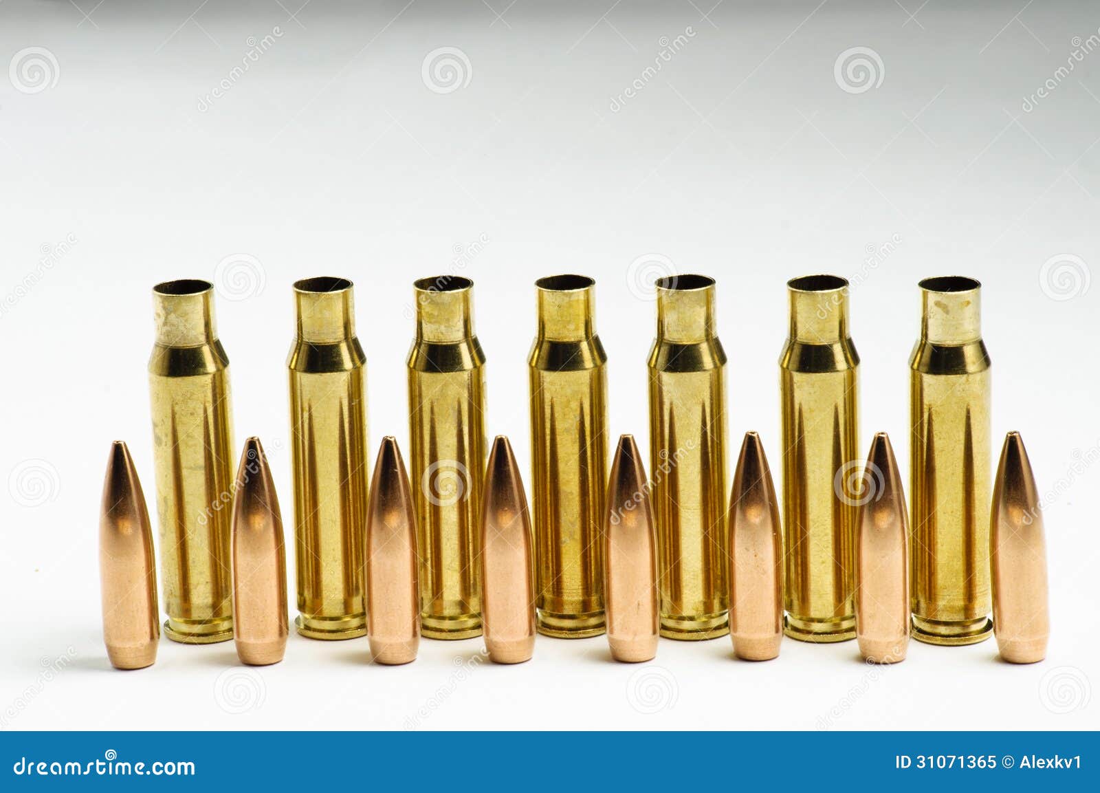 Rifle bullets separated stock image. Image of army, sniper - 31071365