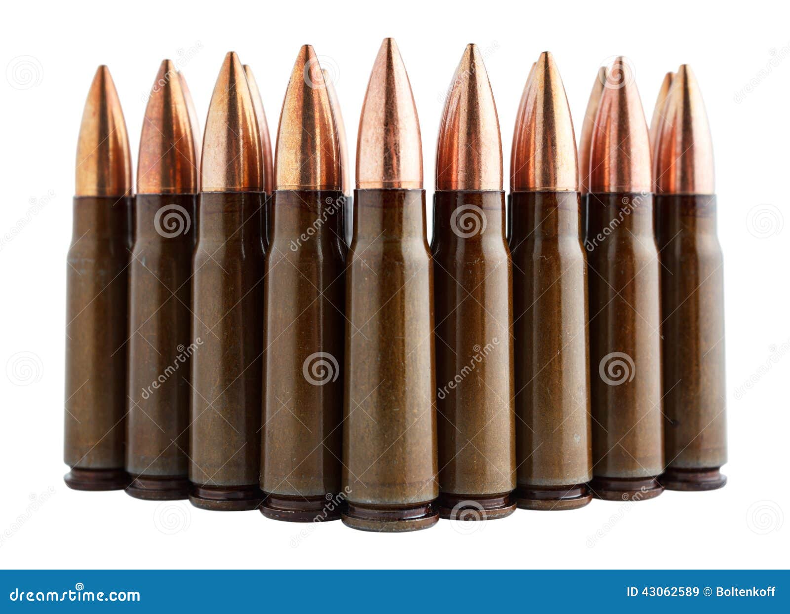 Rifle cartridges stock image. Image of weaponry, deadly - 43062589