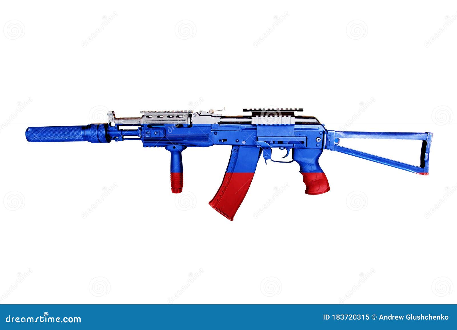Rifle with the Flag of Russia. War, Attack, Threat Stock Image - Image ...