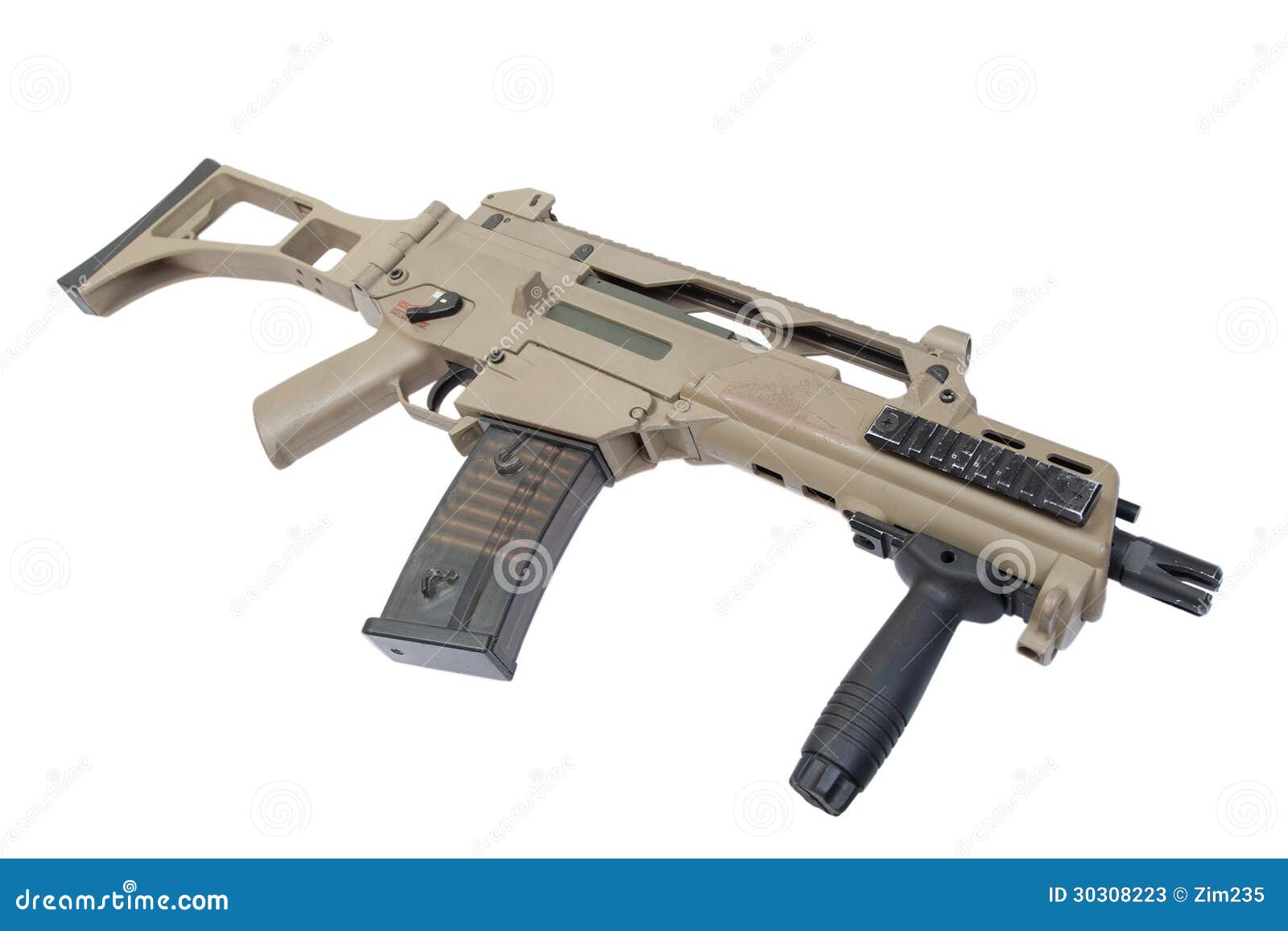 Rifle G36 isolado imagem de stock. Imagem de armamento - 30308223