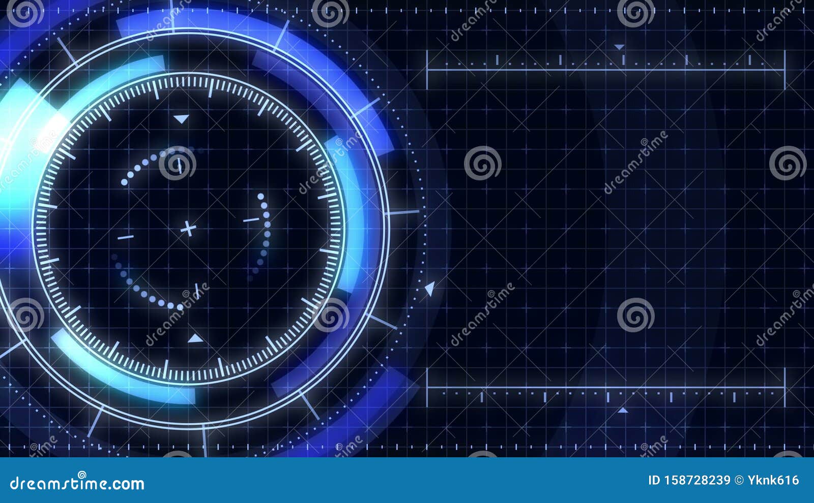 Futuristic Game Target. Aiming and Military. Aim of Sniper Weapon. Neon ...