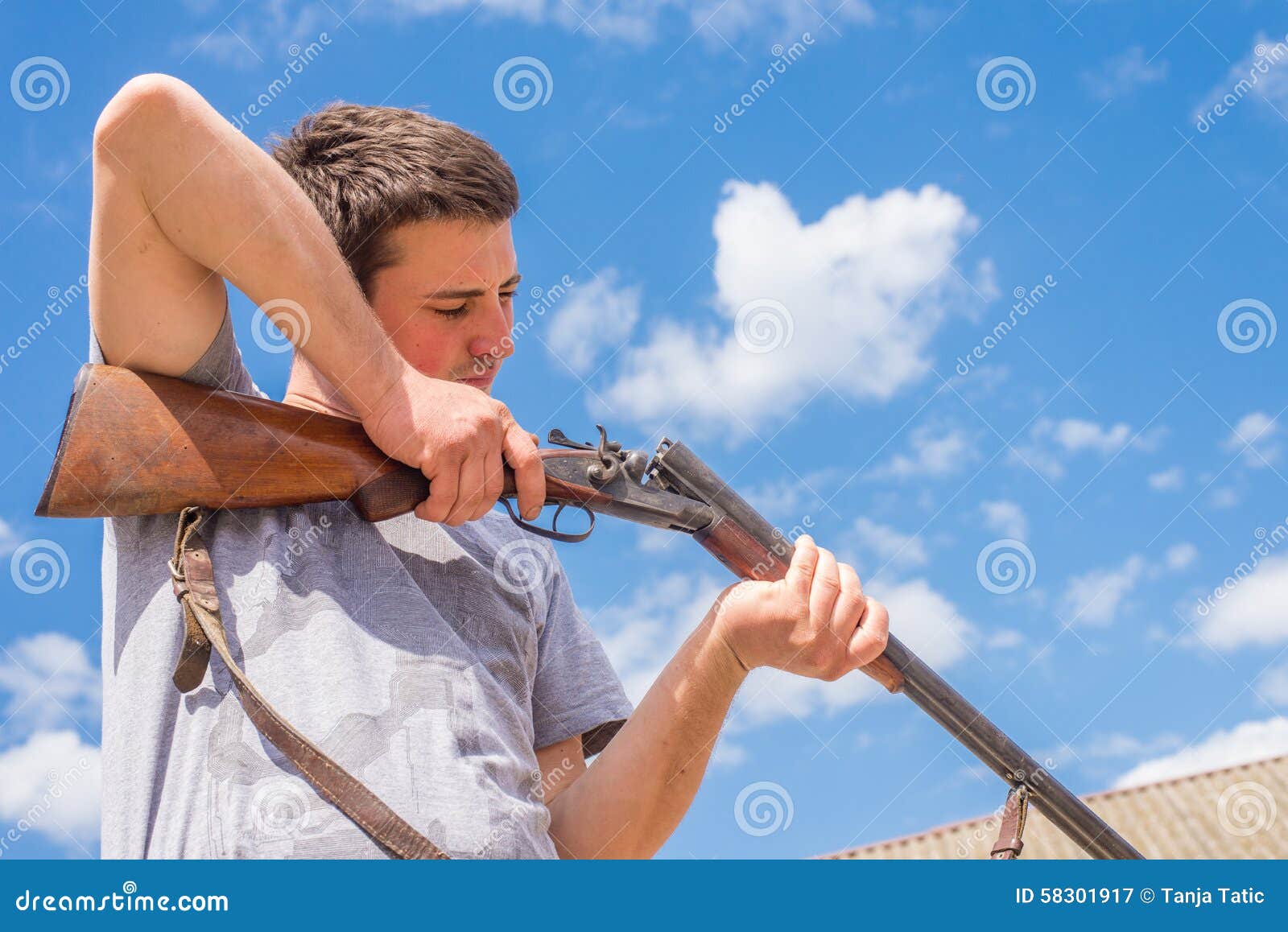 Rifle Stock Photo - Image: 58301917