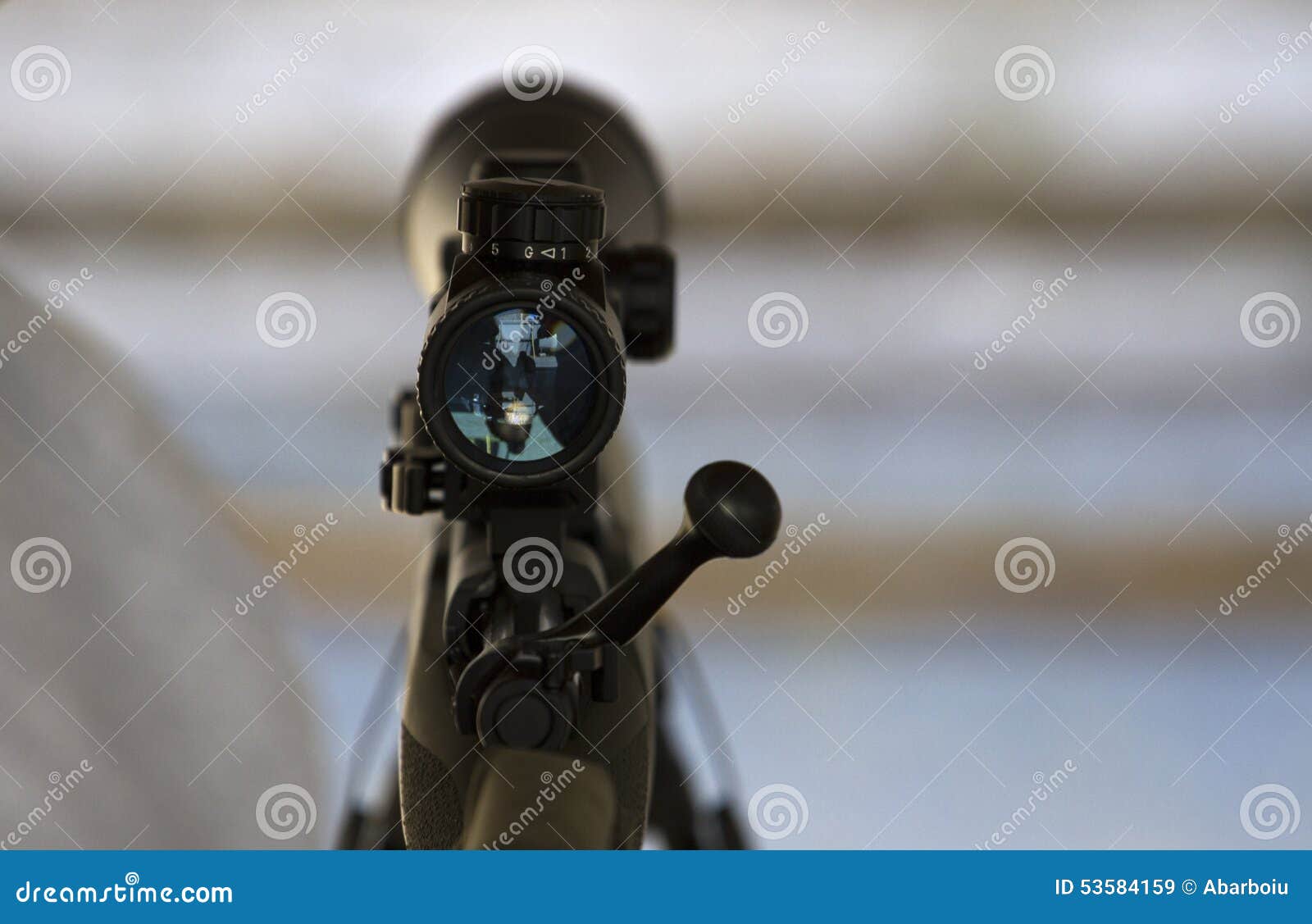 Sniper Rifle Scope View