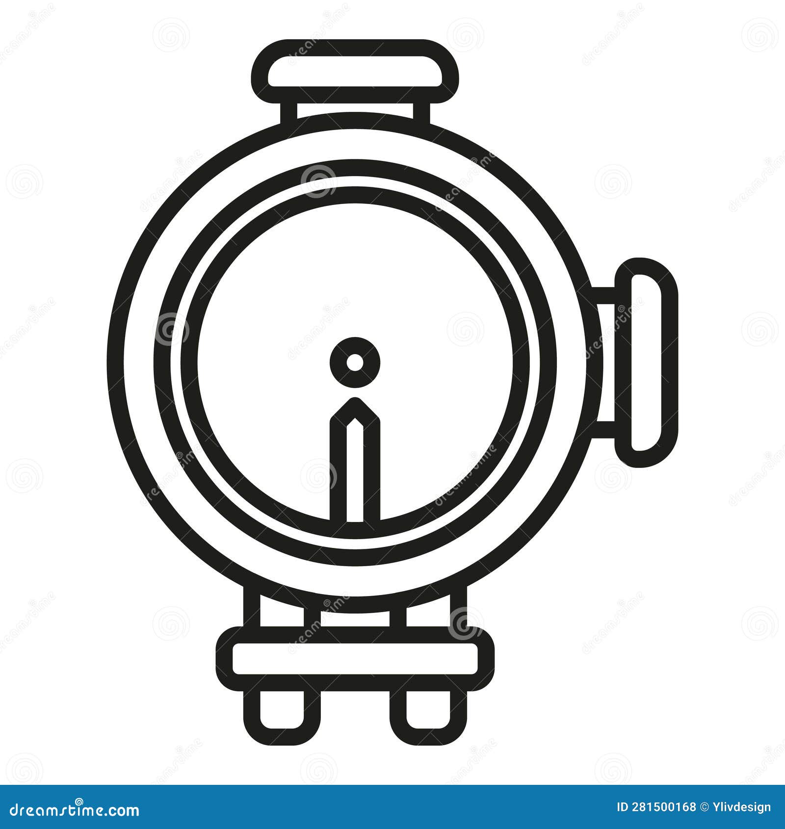Rifle Scope Icon Outline Vector. Gun Sight Stock Illustration ...