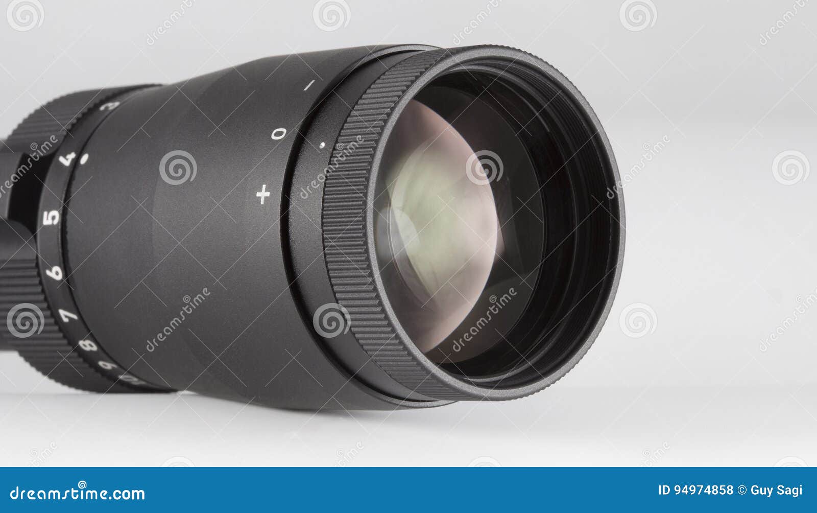 Rifle scope lens stock photo. Image of optic, black, lens - 94974858