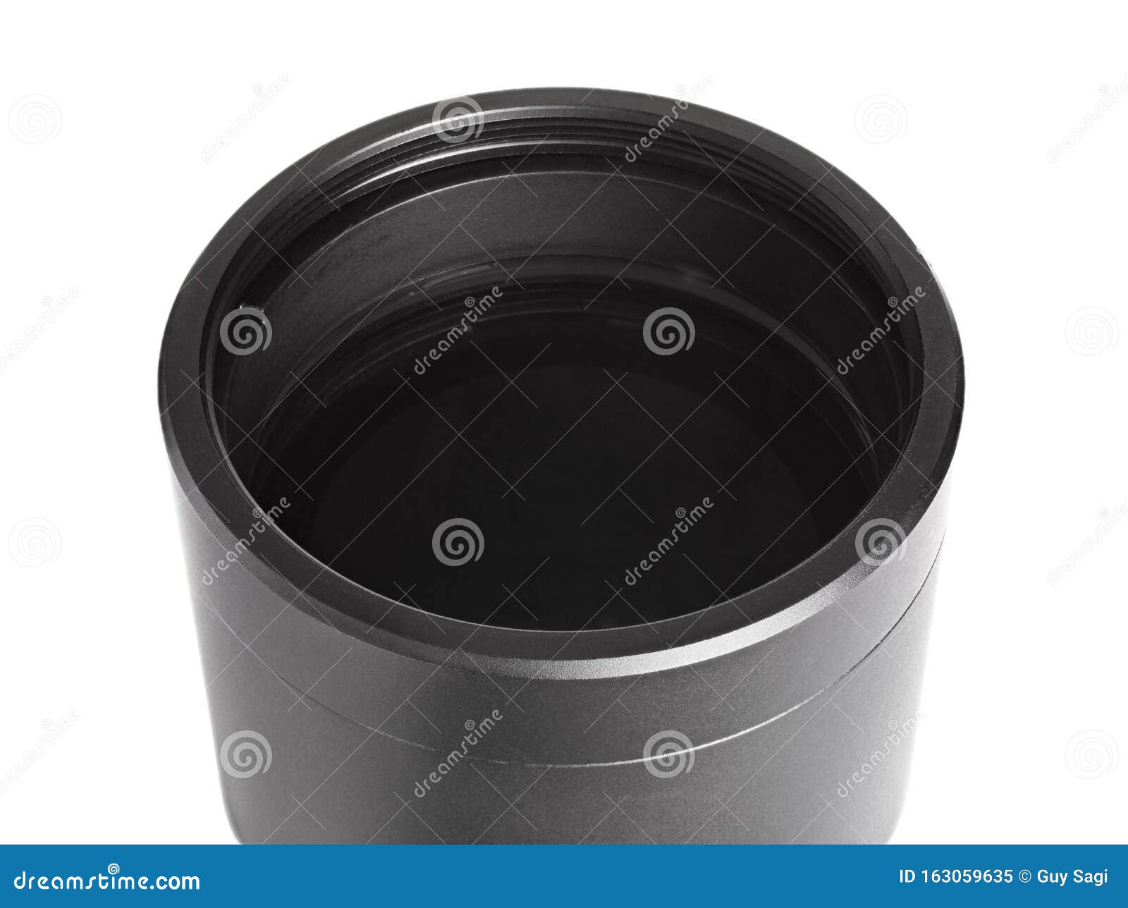 Rifle scope objective lens stock image. Image of white - 163059635