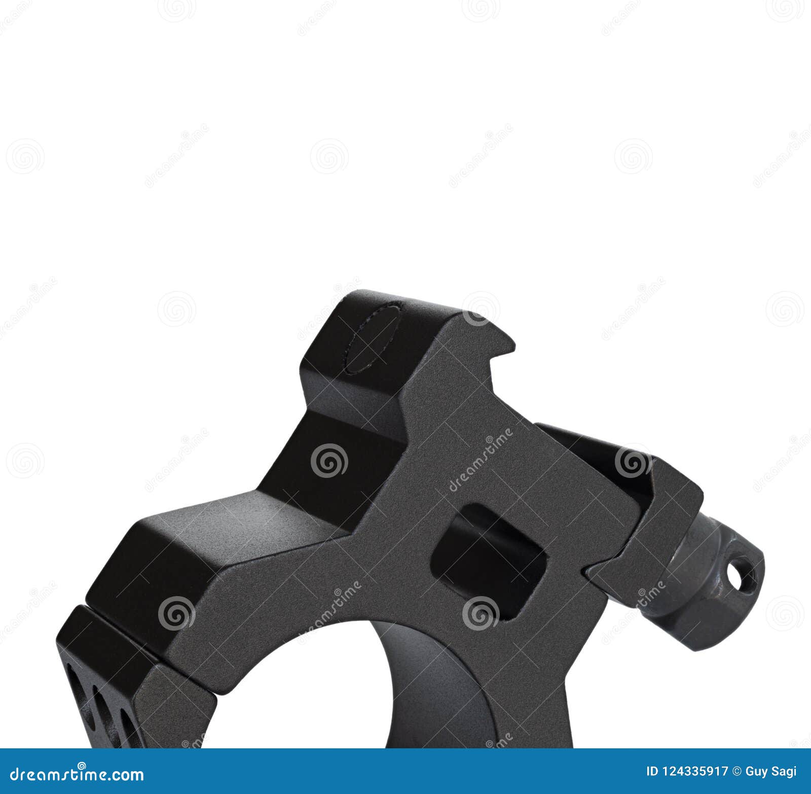 Rifle sight base clamp stock image. Image of grey, object - 124335917