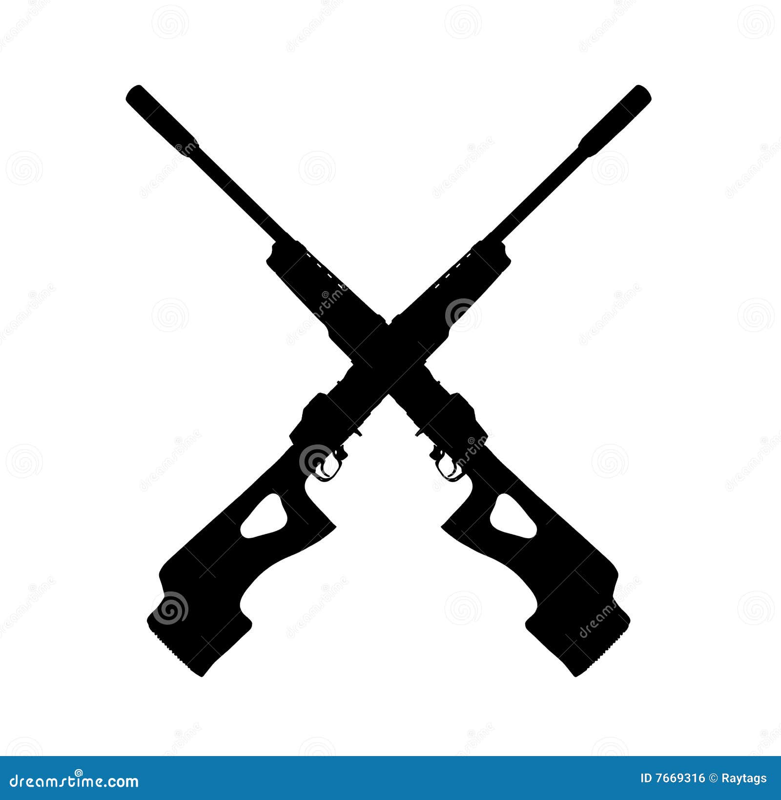 Rifle Sign stock illustration. Illustration of forces - 7669316